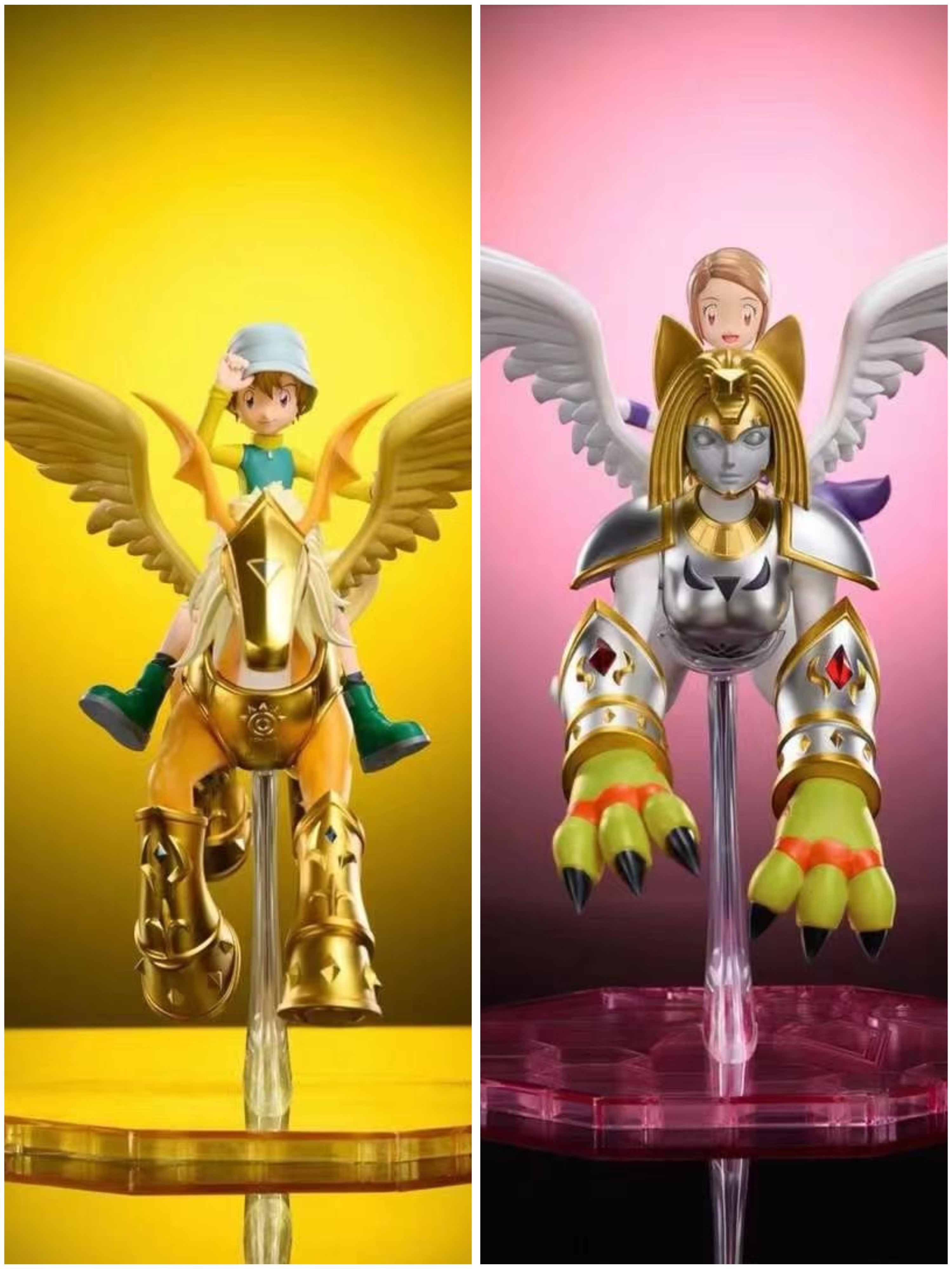 Digimon DMX Studio Pegasmon & Takeru x TakaishiNefertimon & Kari Kamiy – ClubHouse Statues