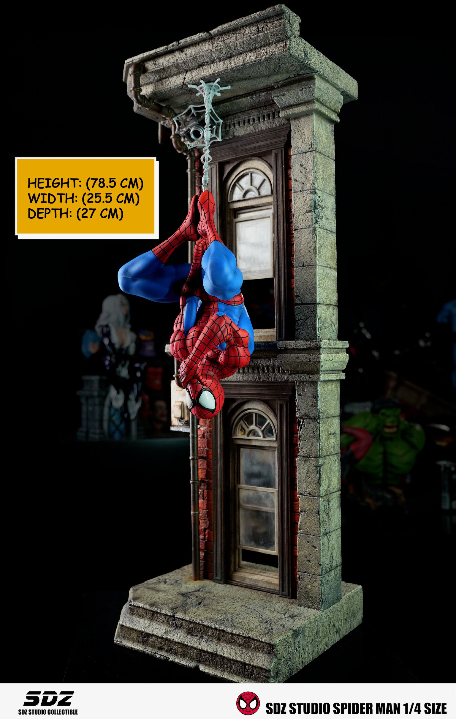 Marvel SDZ Studio SpiderMan Resin Statue – ClubHouse Statues
