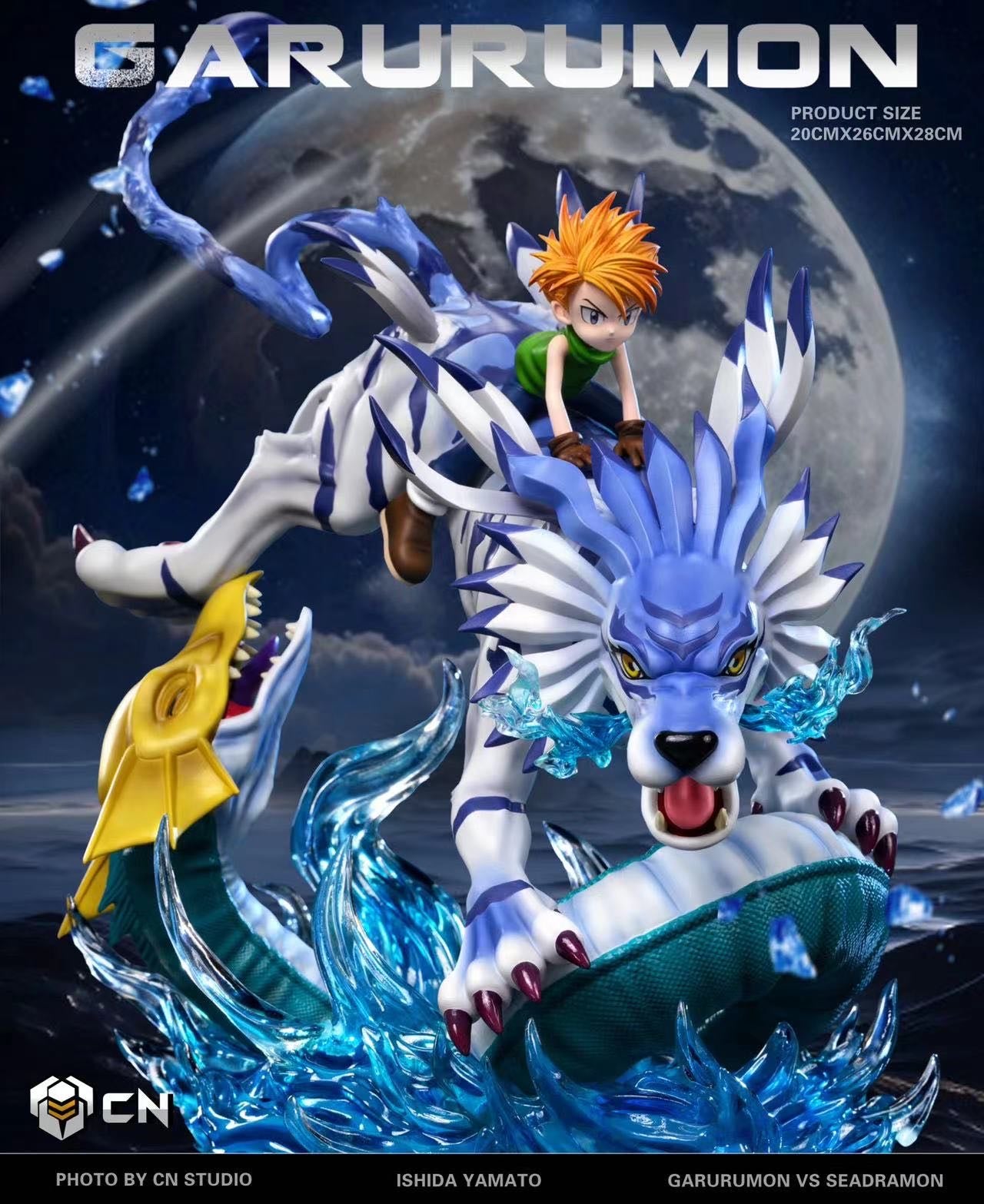 Digimon Crazy Nest Studio Garurumon Resin Statue – ClubHouse Statues