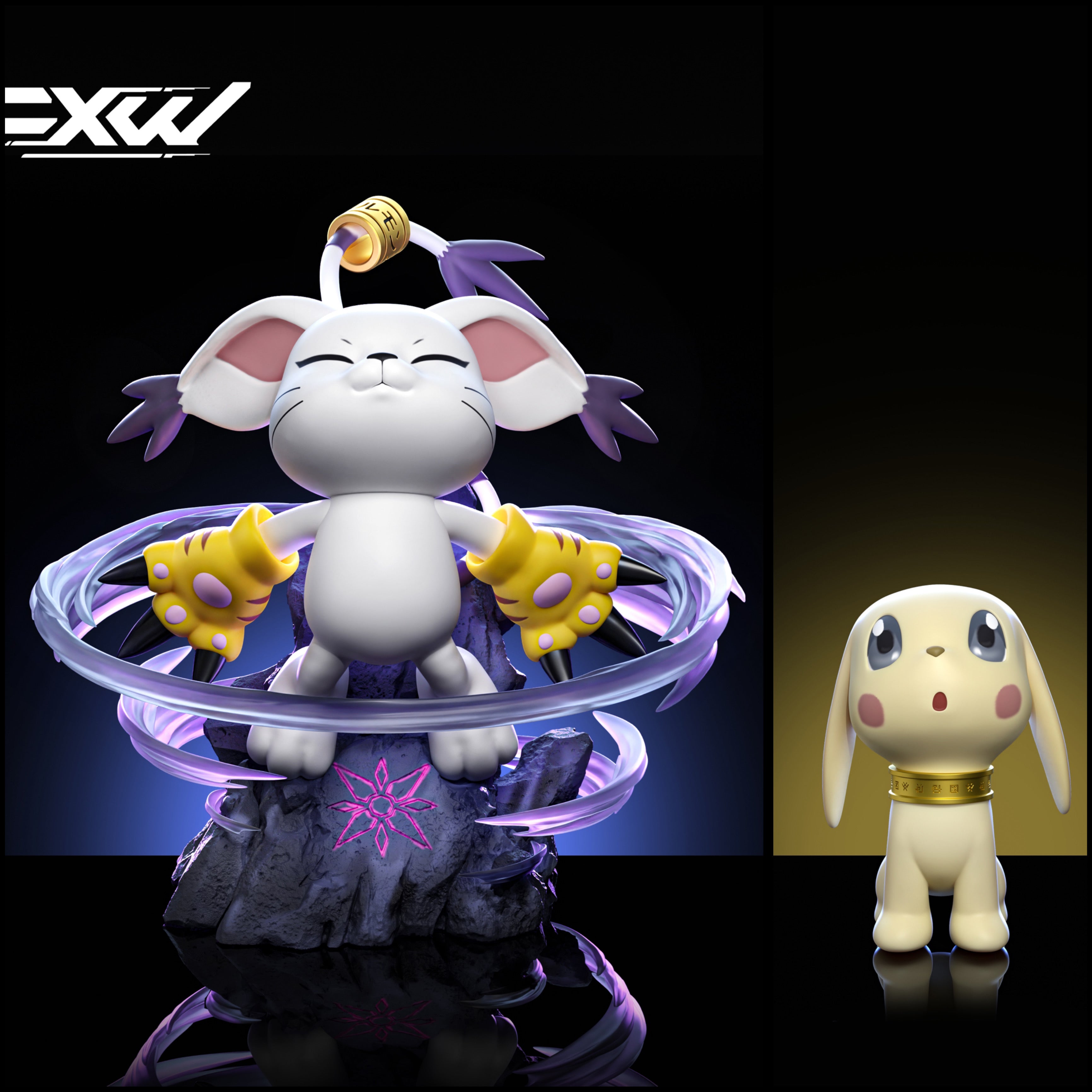 Digimon FXW Studio Tailmon x Salamon Resin Statue [PRE-ORDER]