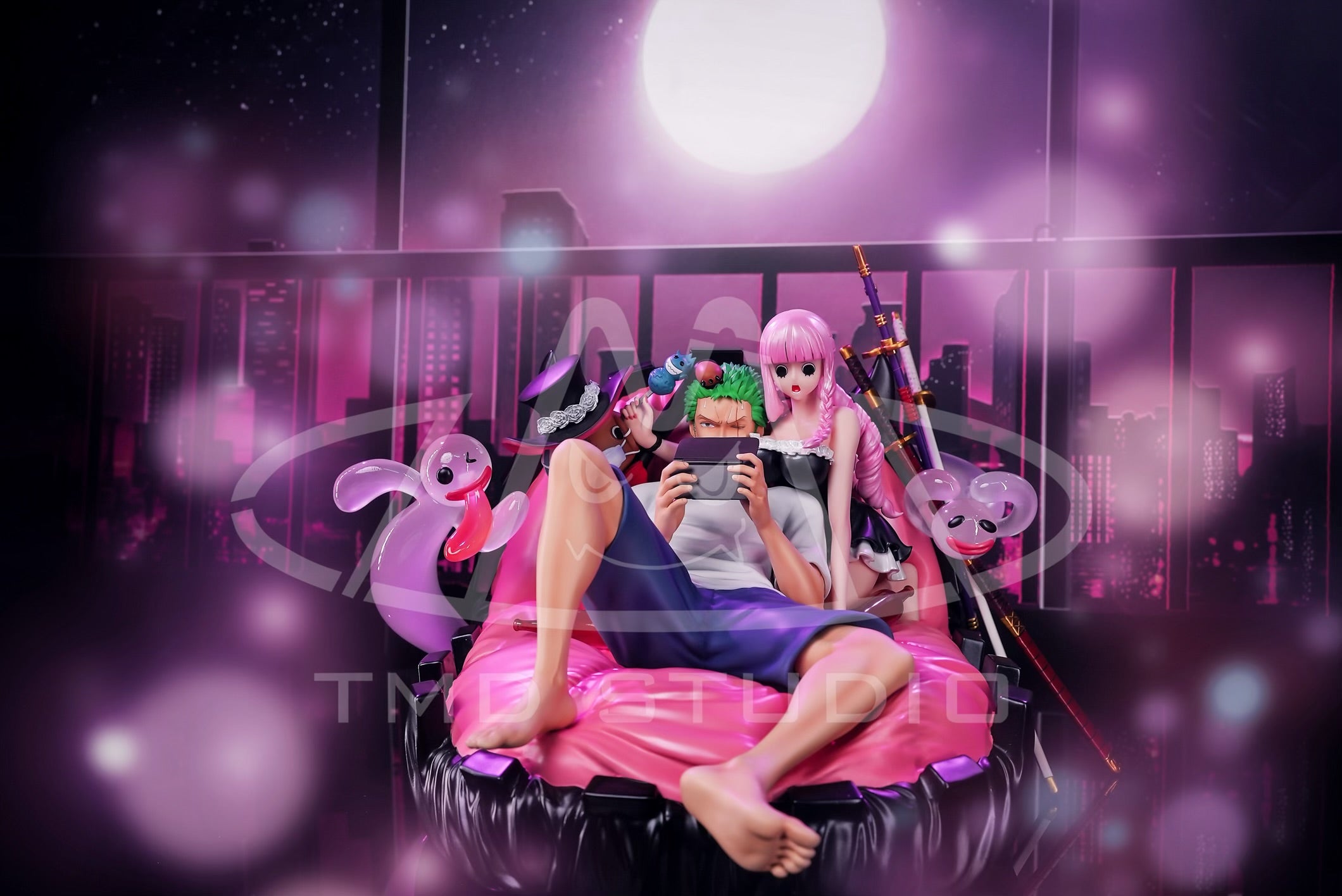 One Piece TMD Studio Roronoa Zoro x Perona Resin Statue – ClubHouse Statues