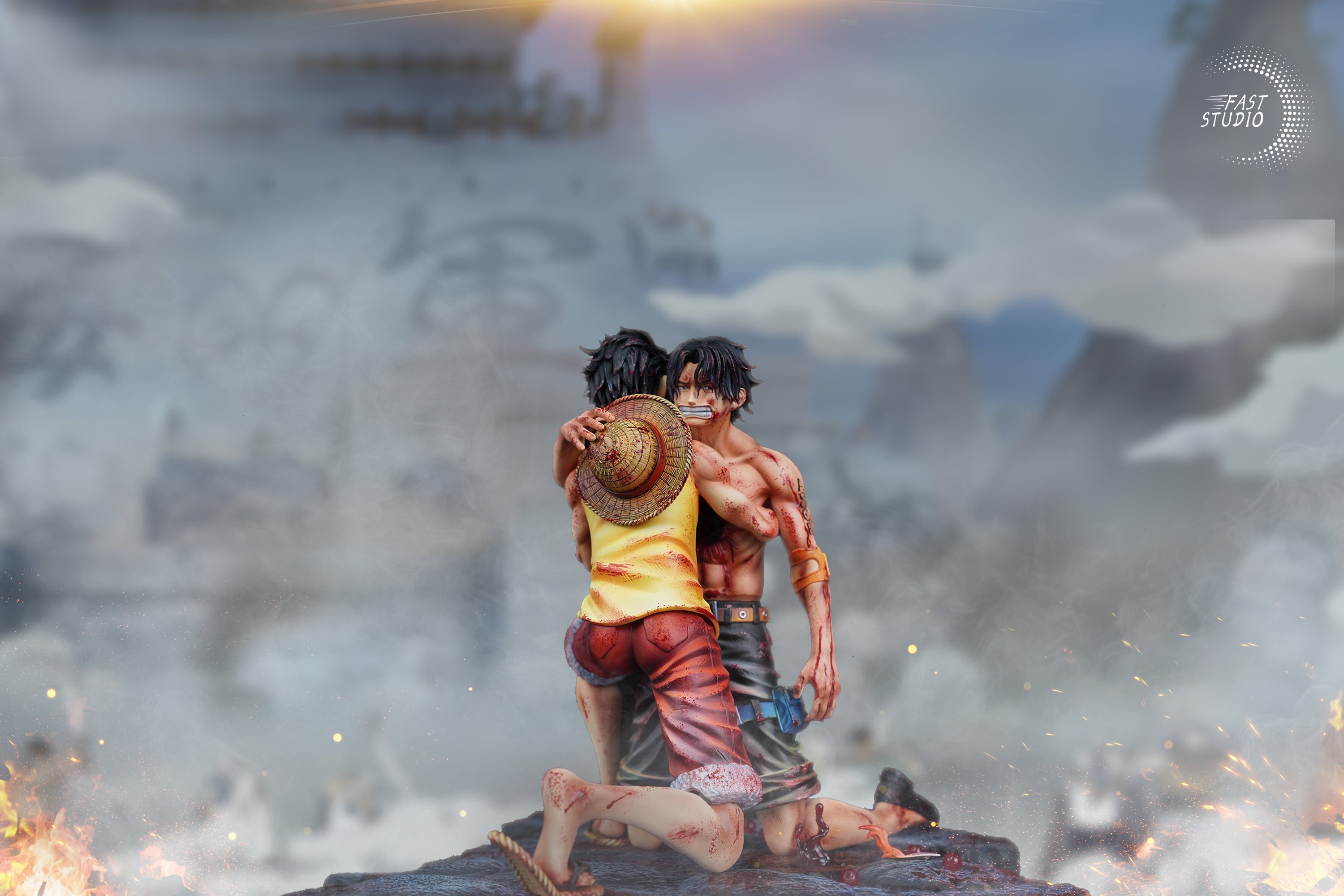 One Piece Fast Studio Ace X Luffy Resin Statue – ClubHouse Statues