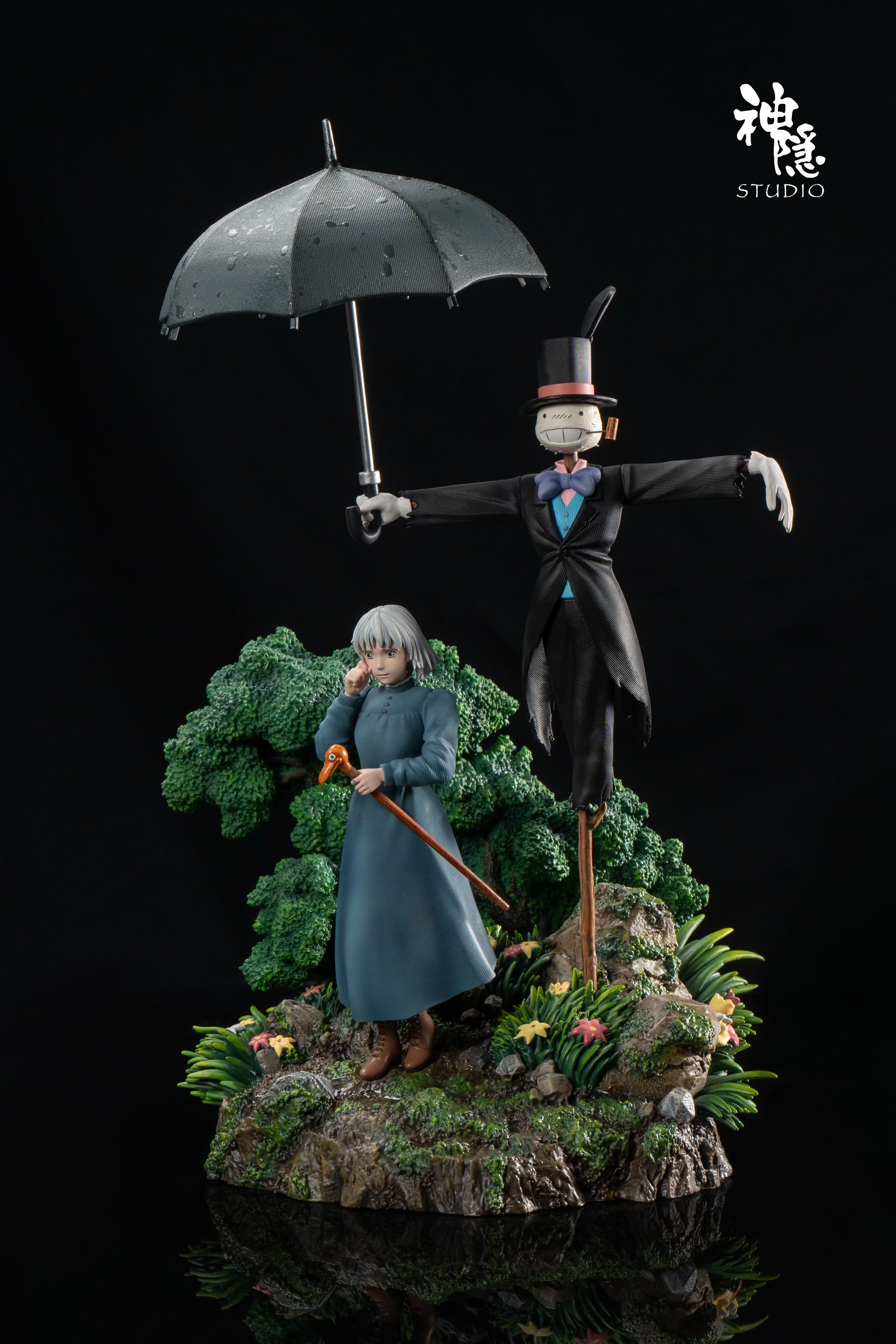 Howls Moving Castle ShenYin Studio Turnip Heads Guardian Resin Statue ...