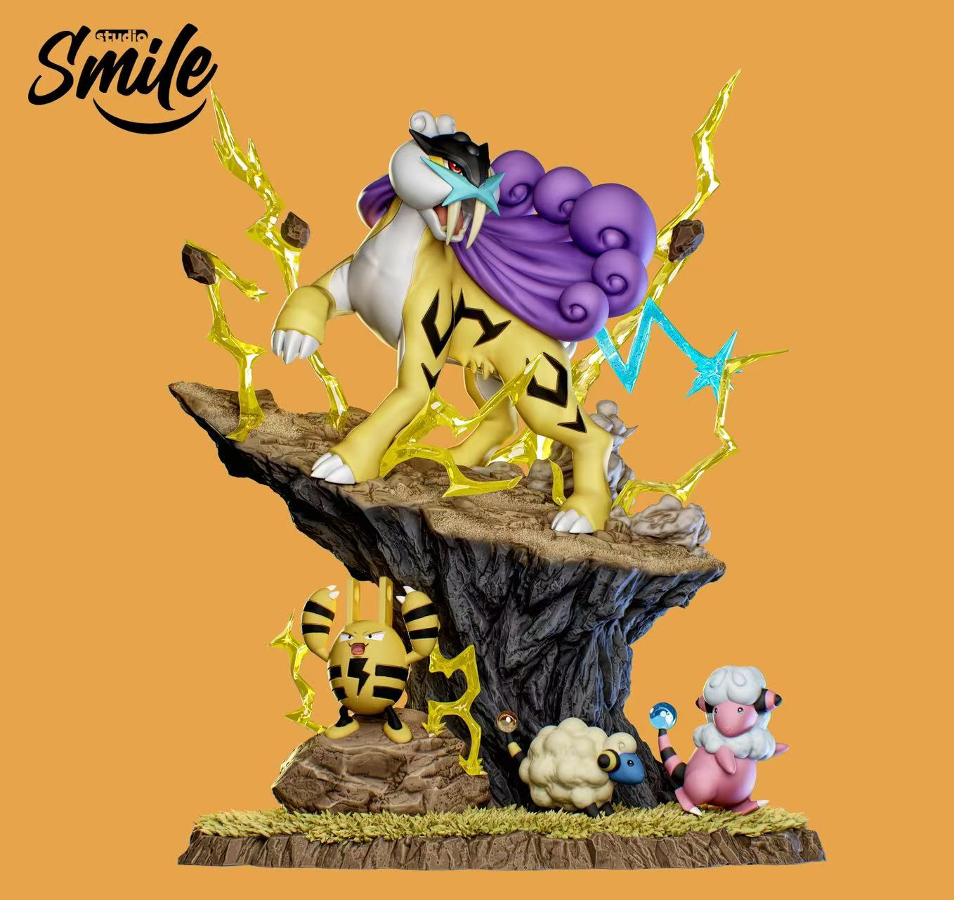 Pokemon Smile Studio Raikou Resin Statue – ClubHouse Statues