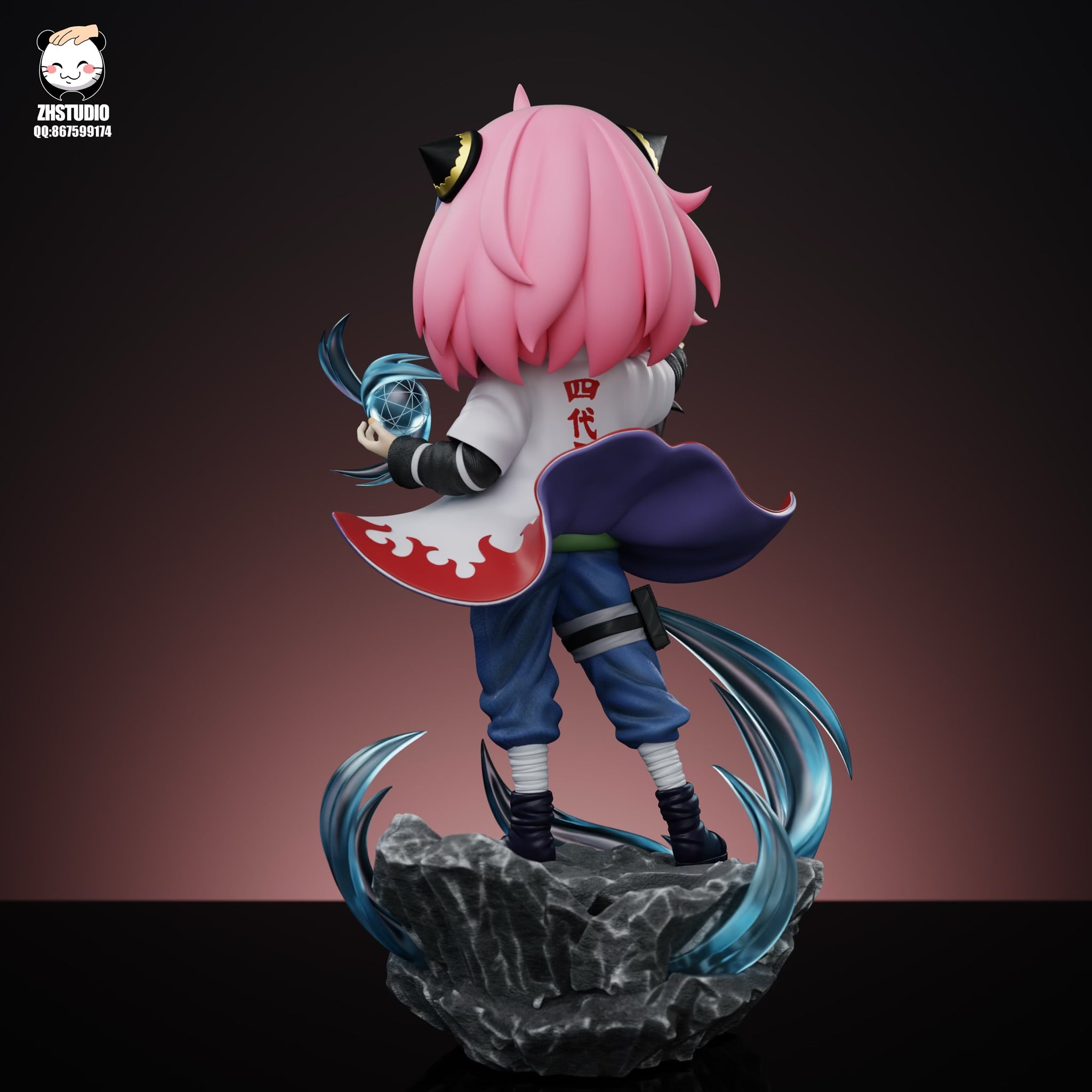 Spy x Family ZH Studio Anya Forger COS Minato Namikaze Resin Statue ...