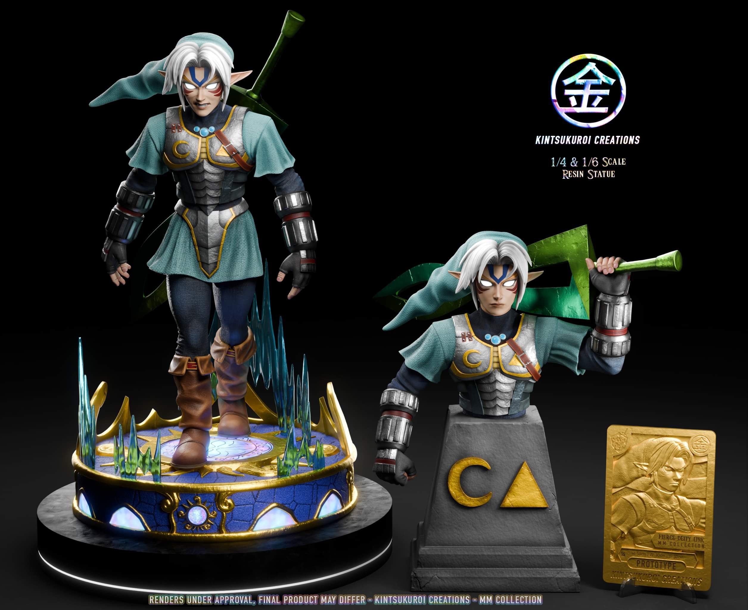 The Legend Of Zelda Kintsukuroi Creations Fierce Deity Link Resin Stat