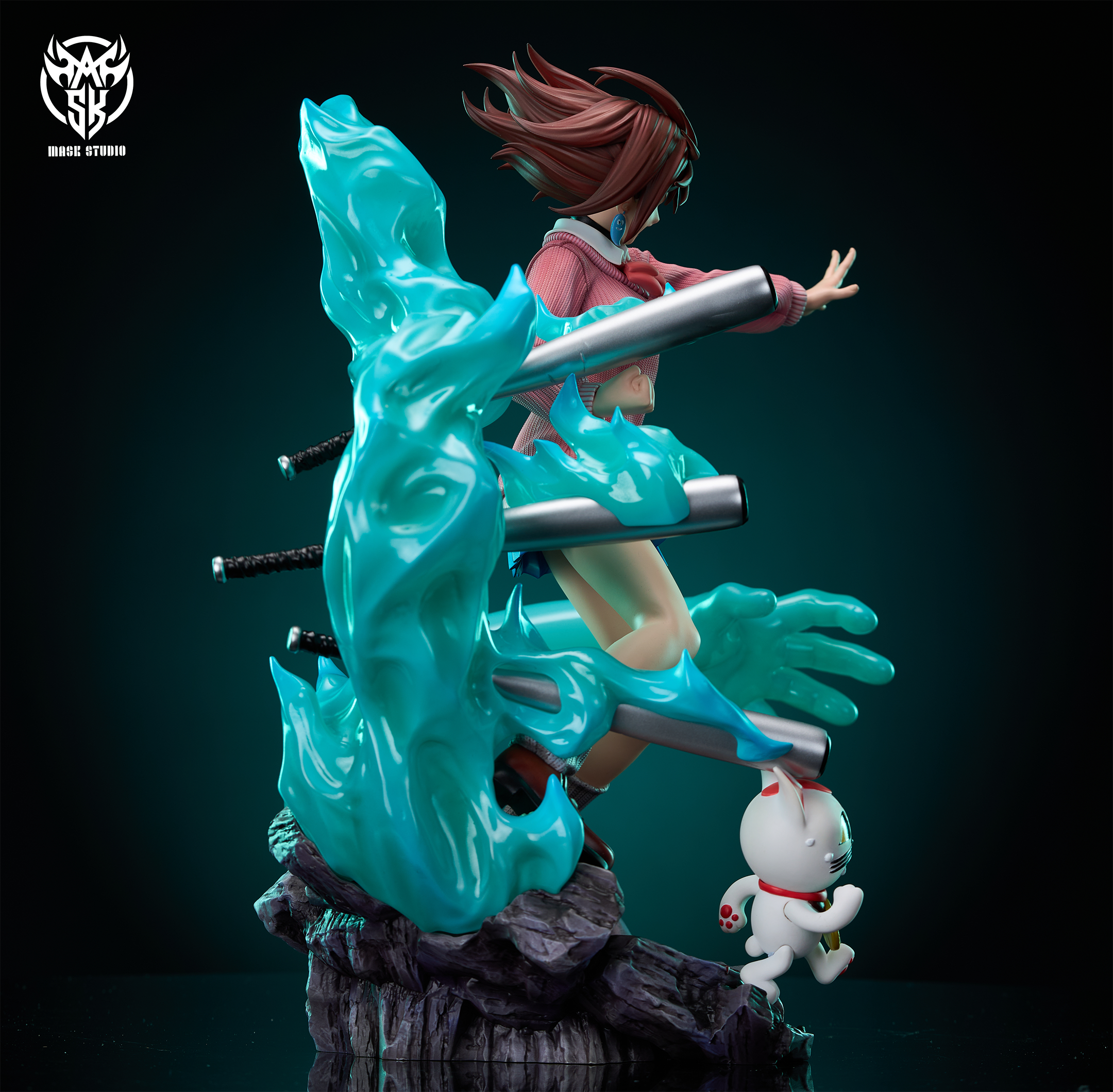Dandadan Mask Studio Ayase Momo Resin Statue – ClubHouse Statues