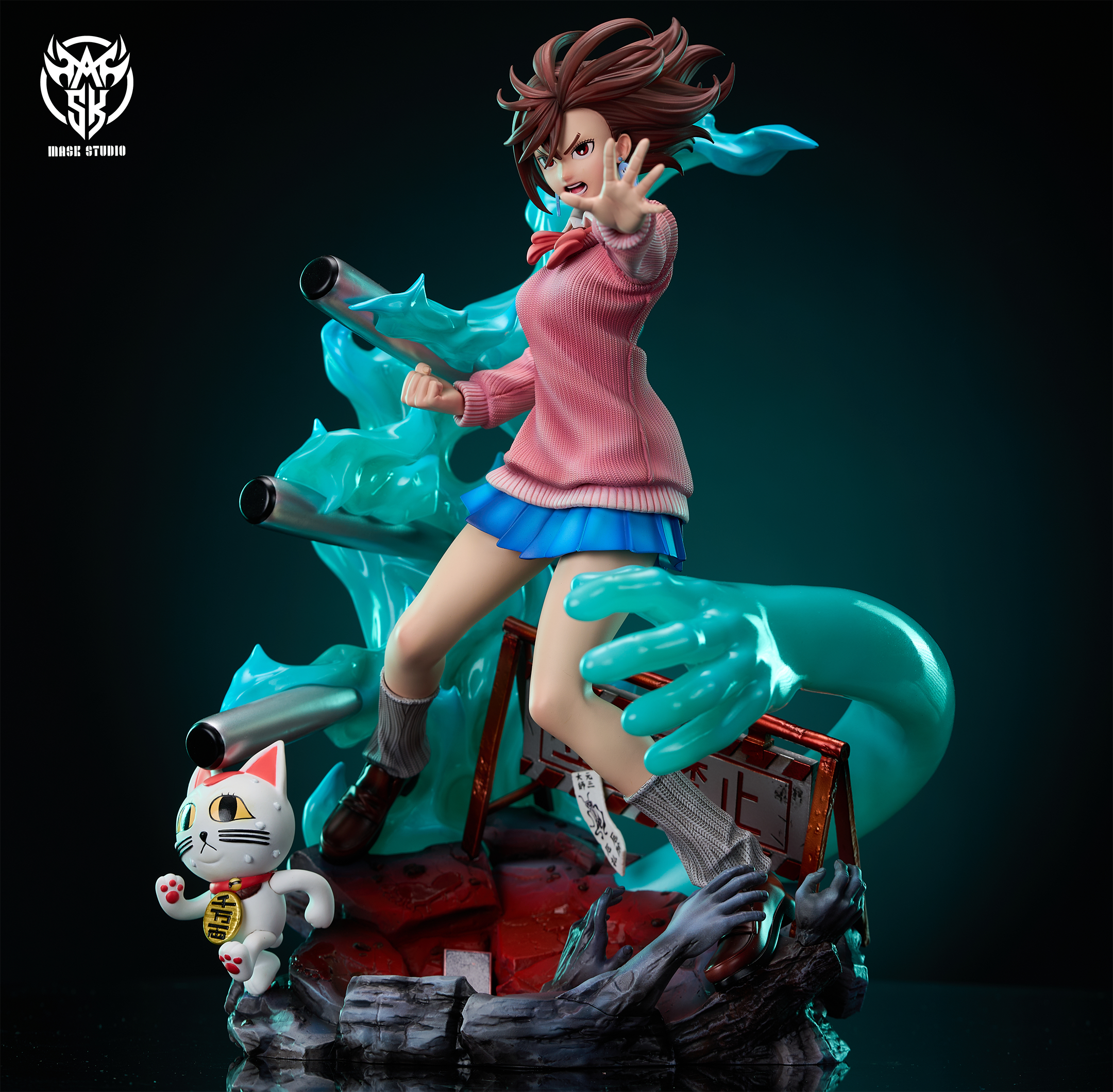 Dandadan Mask Studio Ayase Momo Resin Statue – ClubHouse Statues