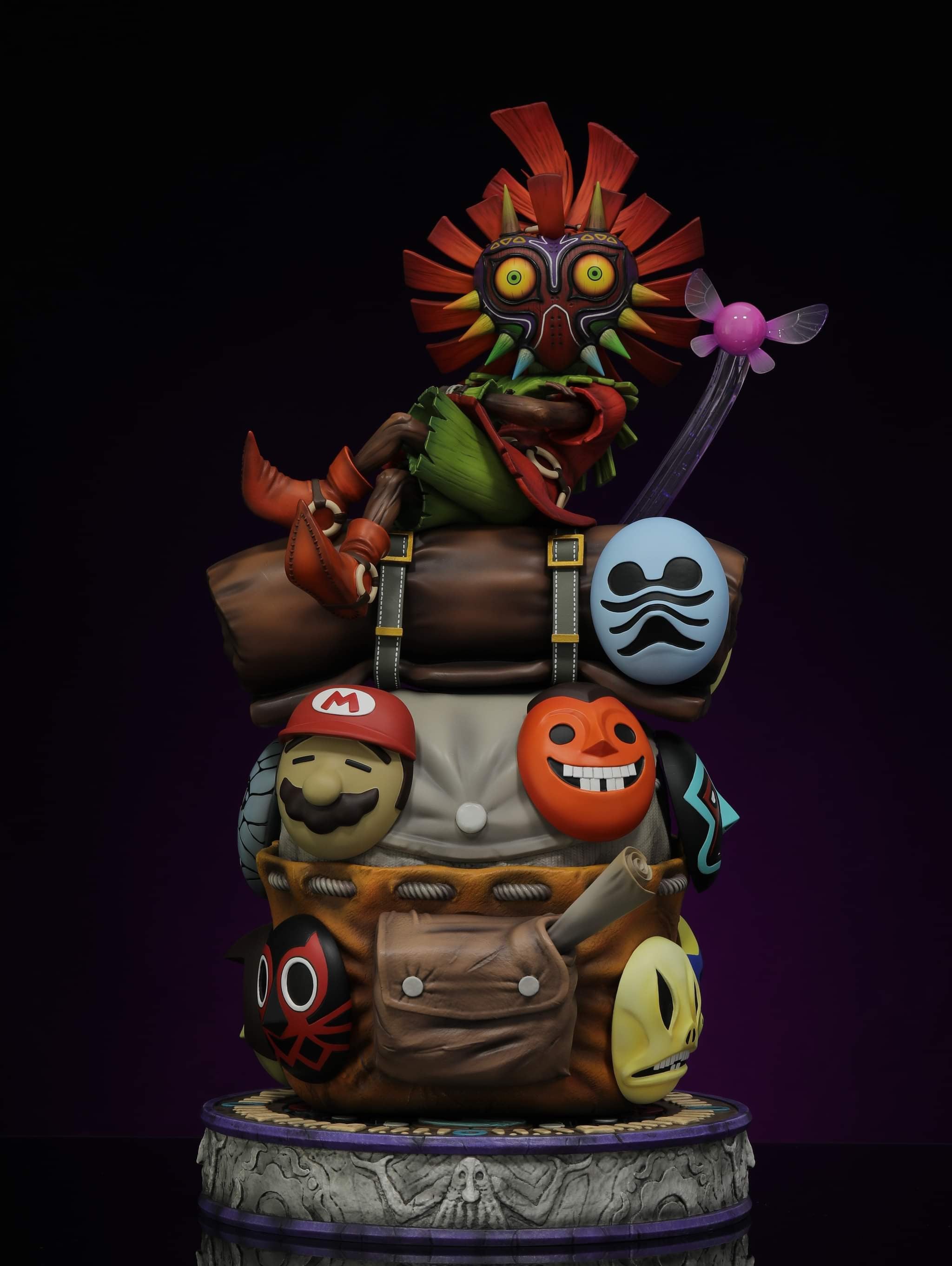 The Legends Of Zelda Kintsukuroi Creations Cursed Mask Resin Statue ...