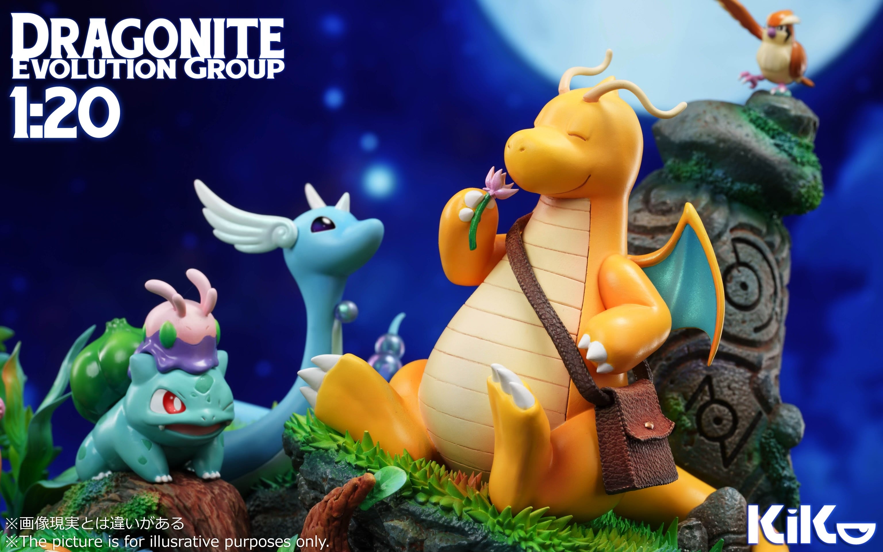 Pokemon KiKo Studio Dragonite Evolution Set Resin Statue – ClubHouse ...