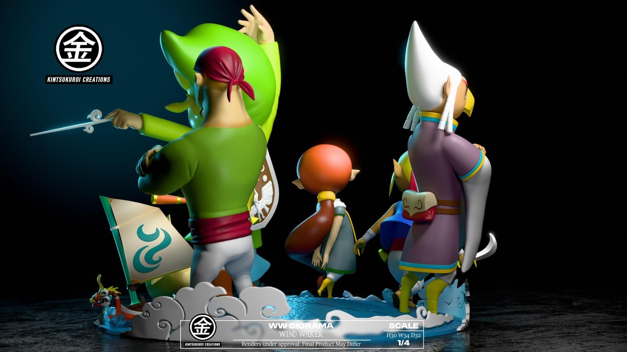 The Legend of Zelda Kintsukuroi Creations Wind Waker Diorama ...