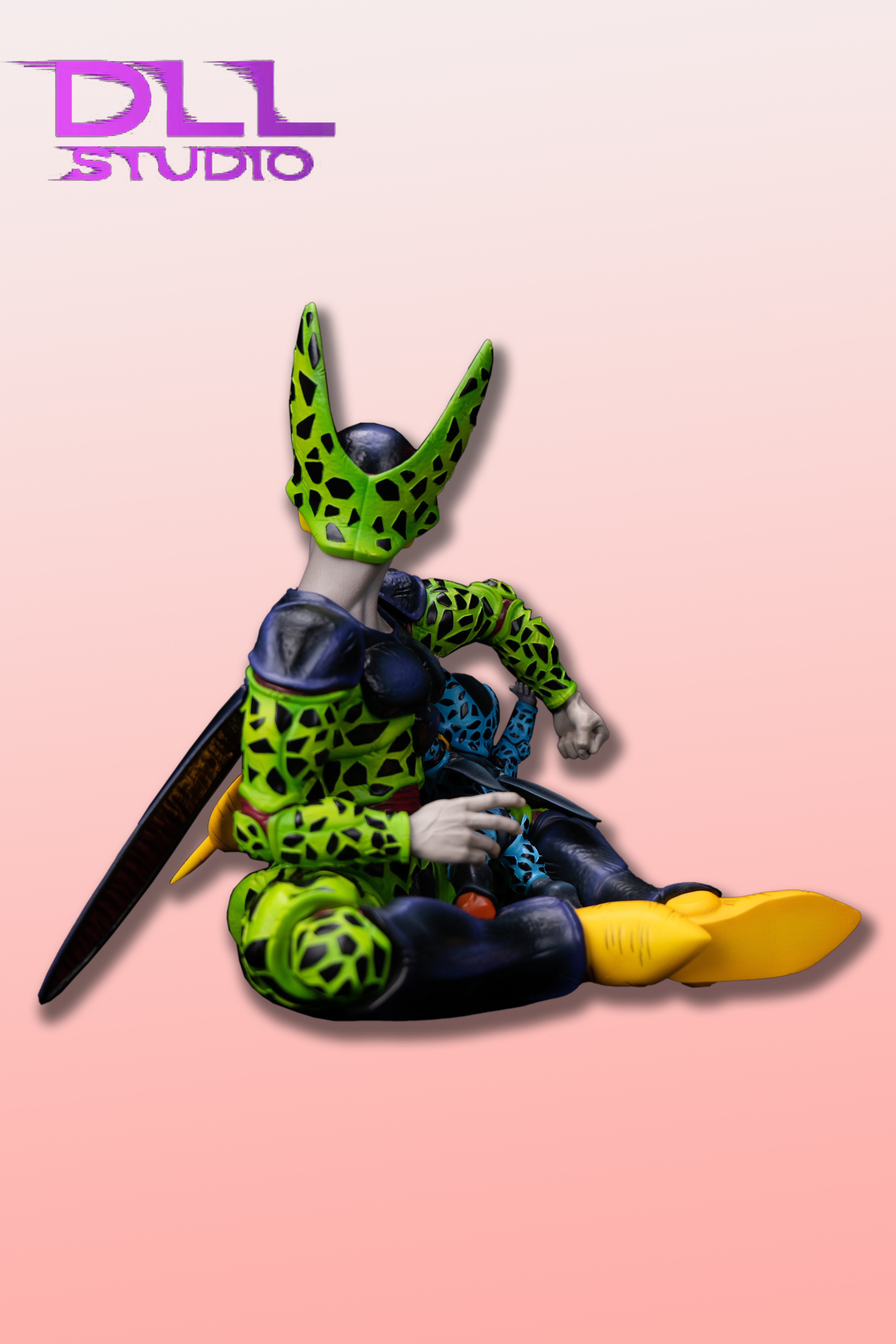One Piece DLL Studio Perfect Cell x Cell Jr Resin Statue – ClubHouse ...