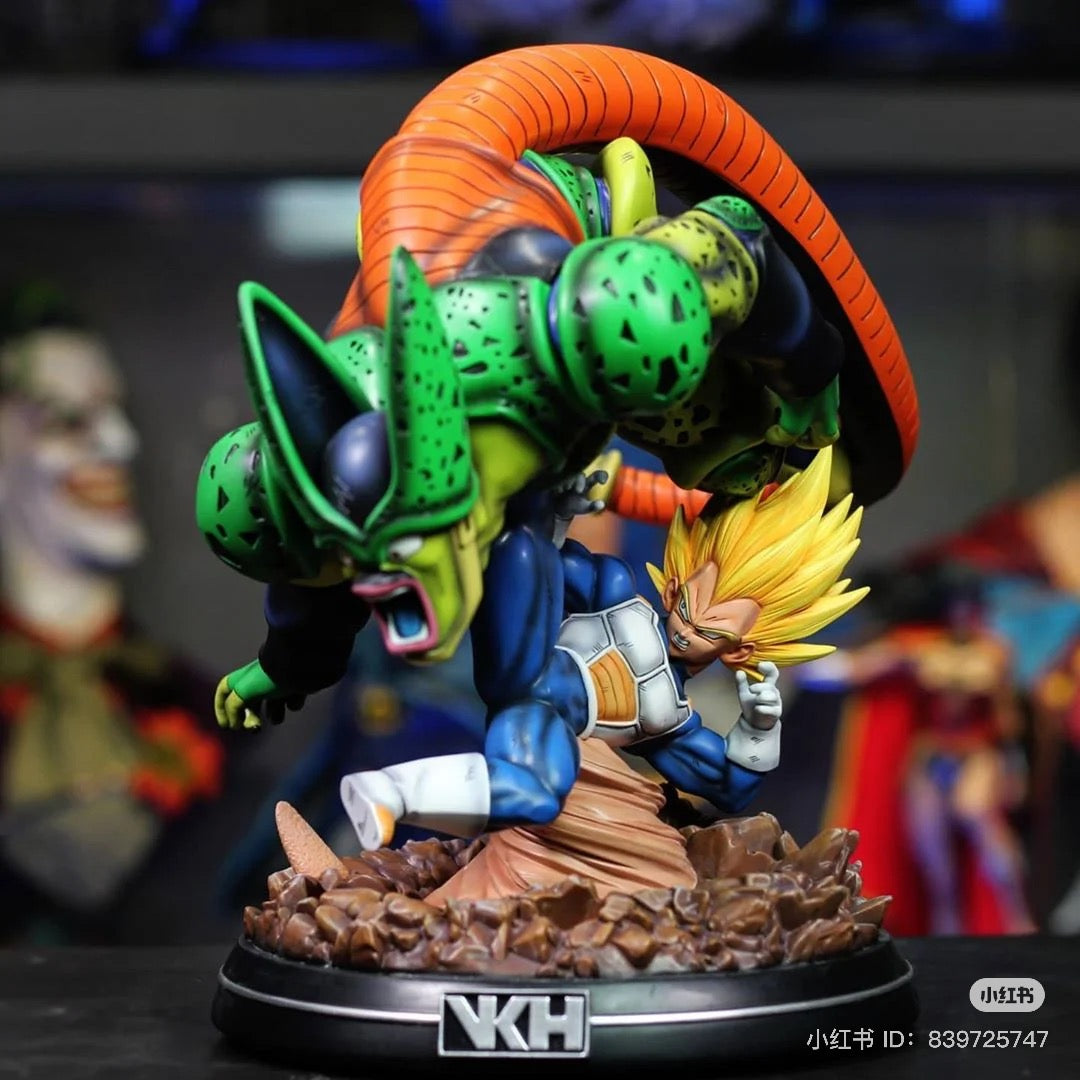 Dragon Ball VKH Studio Super Vegeta VS Cell 2nd Form Resin Statue ...