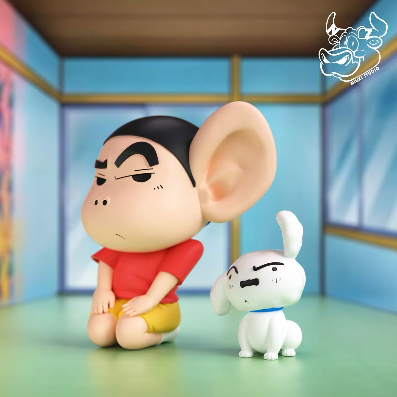 Crayon Shin Chan Niuzi Studio Shin Chan x Shiro Resin Statue ...