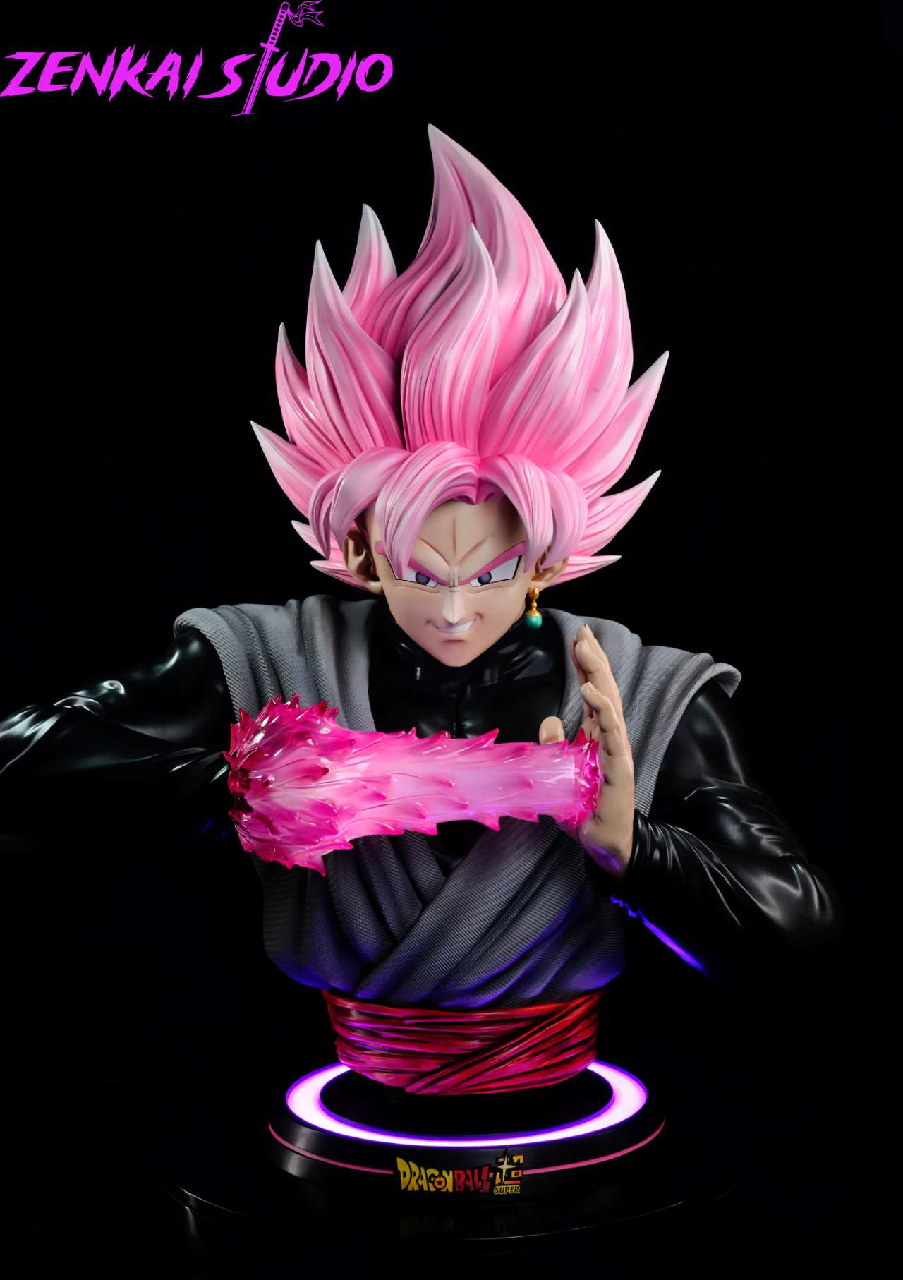 Dragon Ball Zenkai Studio Black Goku Rose Life Size Bust Resin Statue ...
