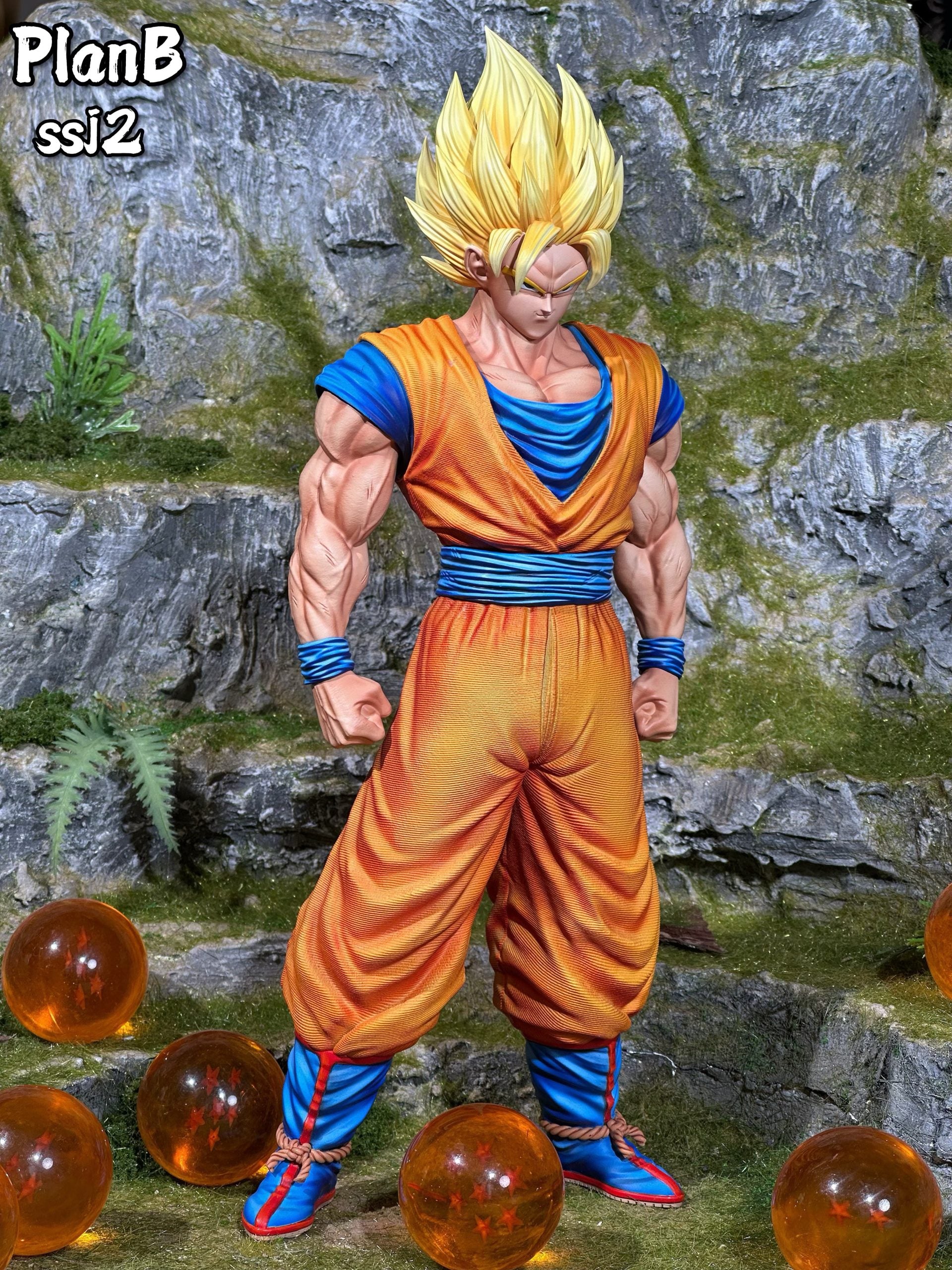 Dragon Ball PlanB Studio Son Goku SS2 Super Saiyan 2 Resin Statue ...