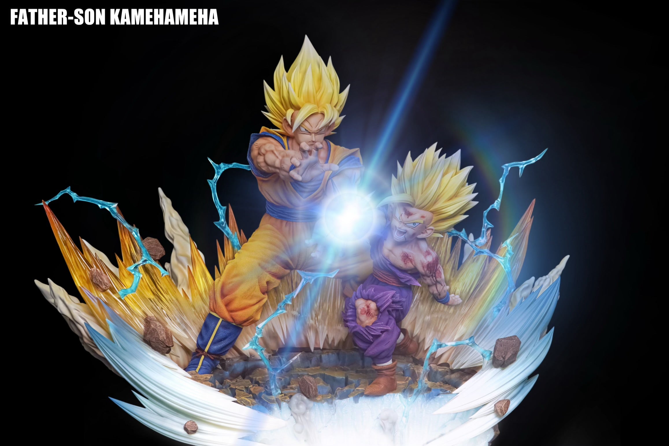 Dragon Ball Figure Class Goku x Gohan Kamehameha Father And Son Resin ...