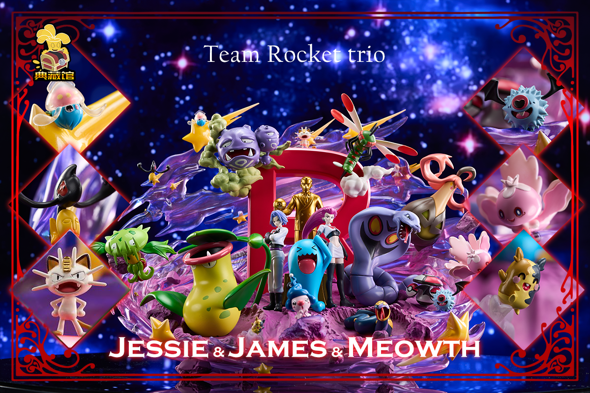 Pokemon Collection Hall Studio Team Rocket Statue Resin Statue [PRE-OR