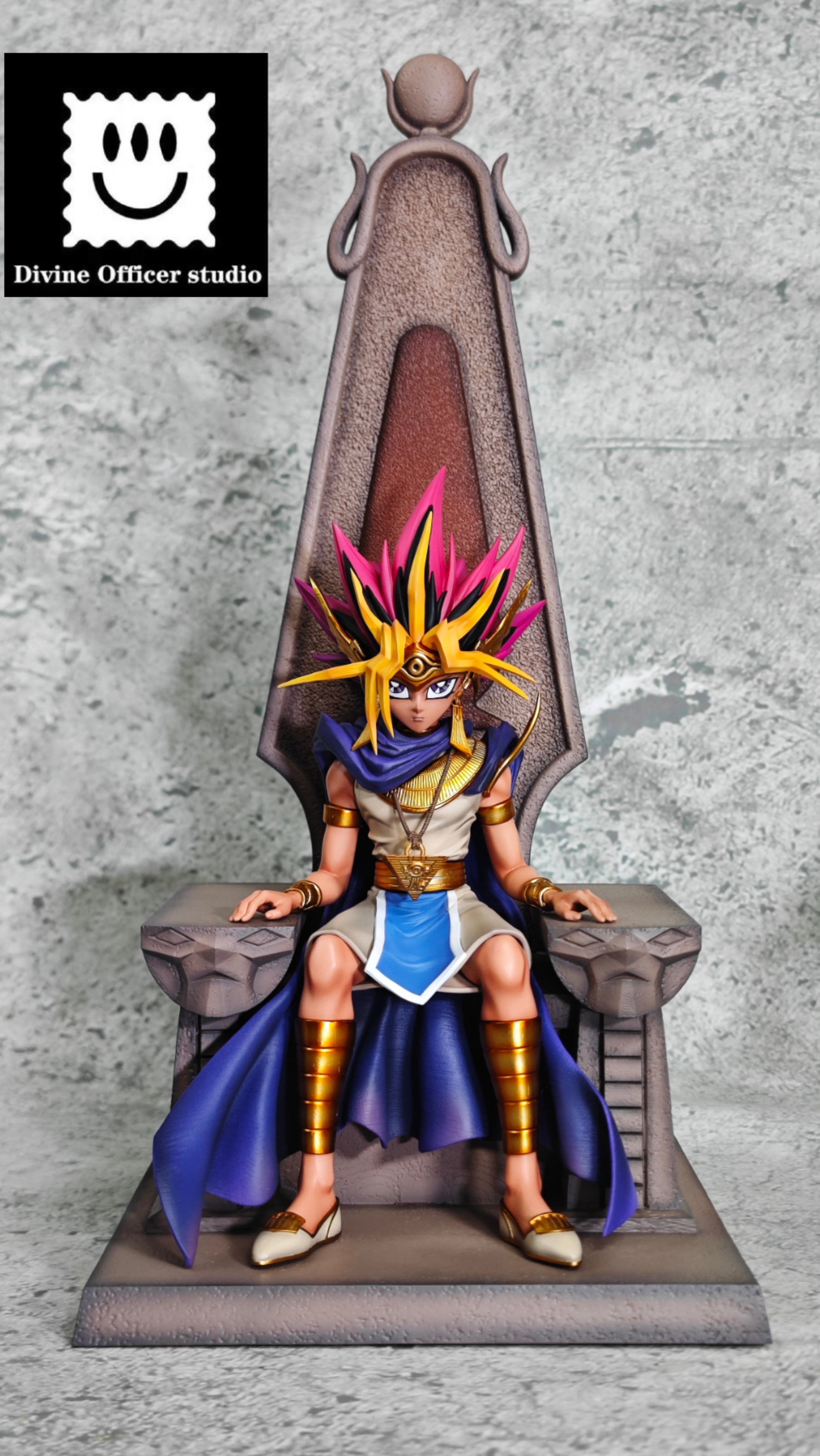 Yu Gi Oh! Divine Officer Studio Atem Throne Resin Statue - Preorder