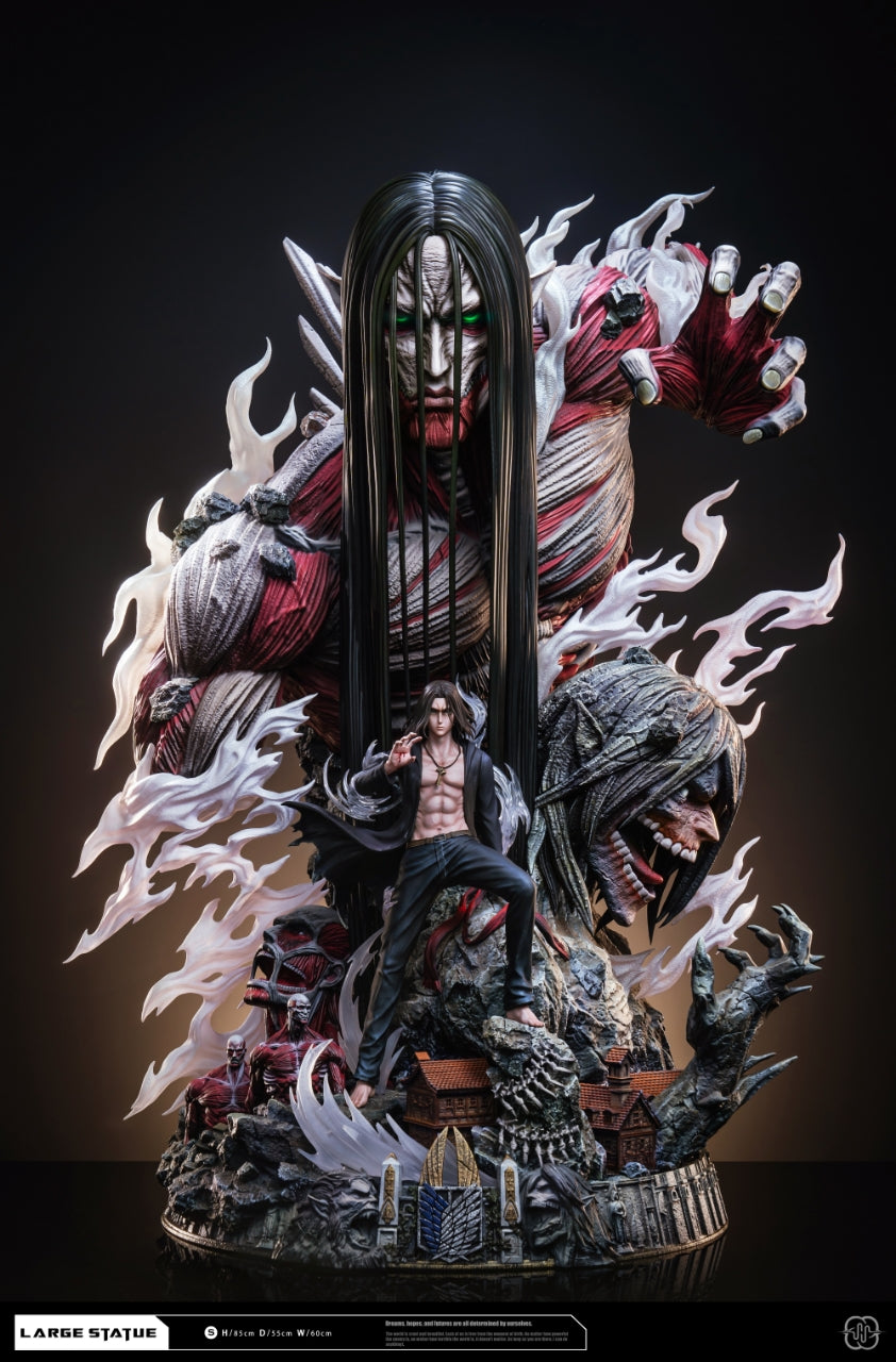 Attack on Titan Hertz Studio Eren Jaeger Titan Founder Resin Statue ...