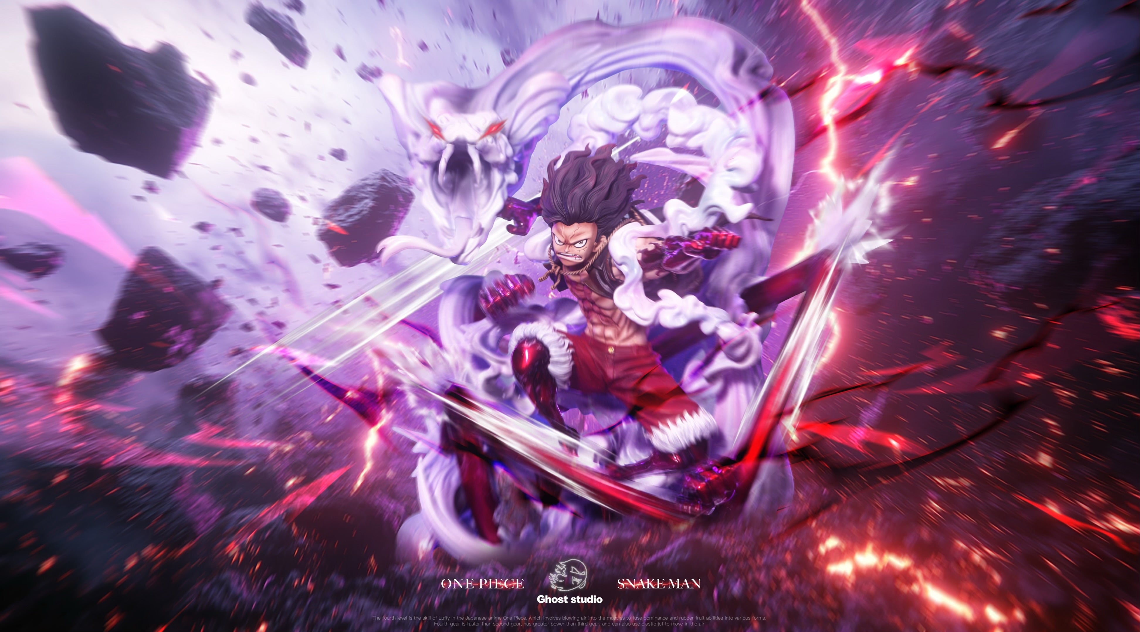 One Piece Ghost Studio Gear 4 Snake Man Luffy Resin Statue [PRE-ORDER]