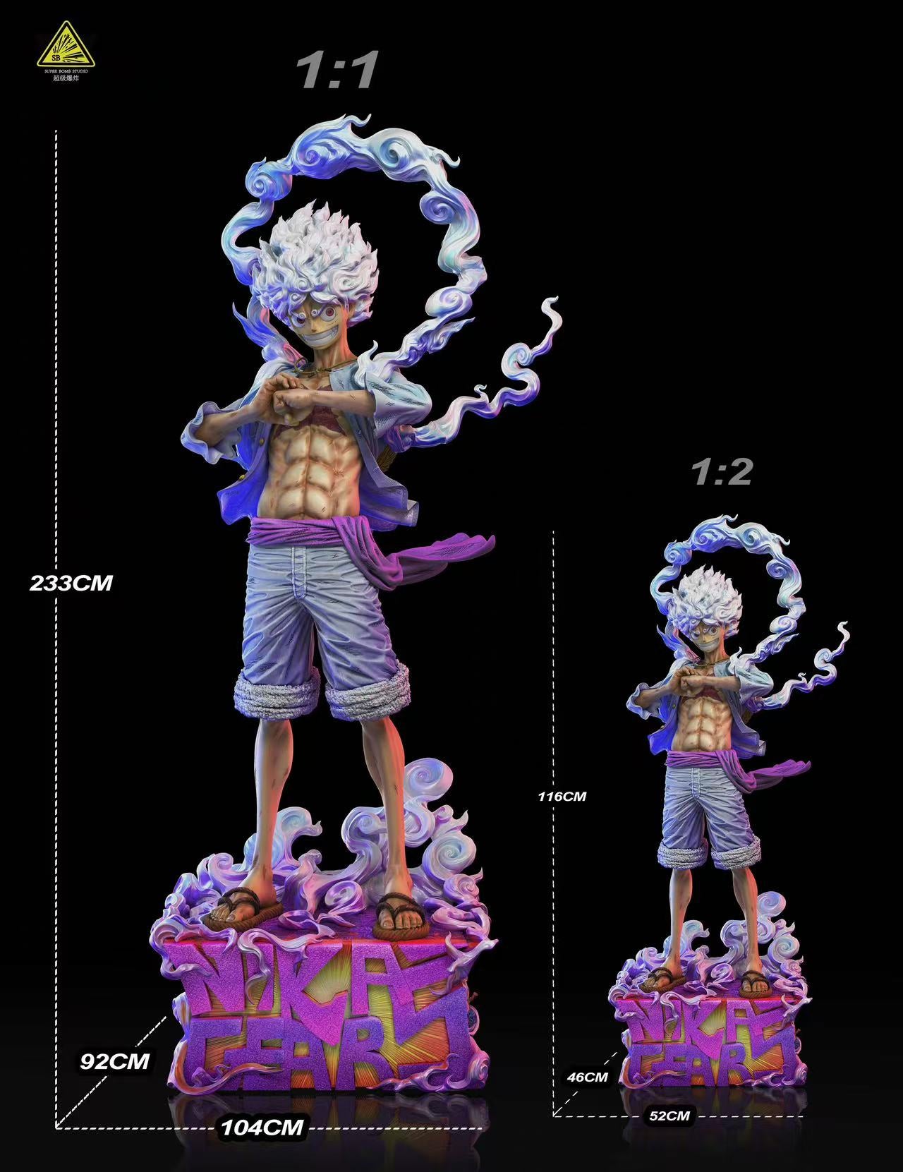 One Piece Super Bomb x Initial Aspiration Studio Nika Luffy 2.0 Resin ...
