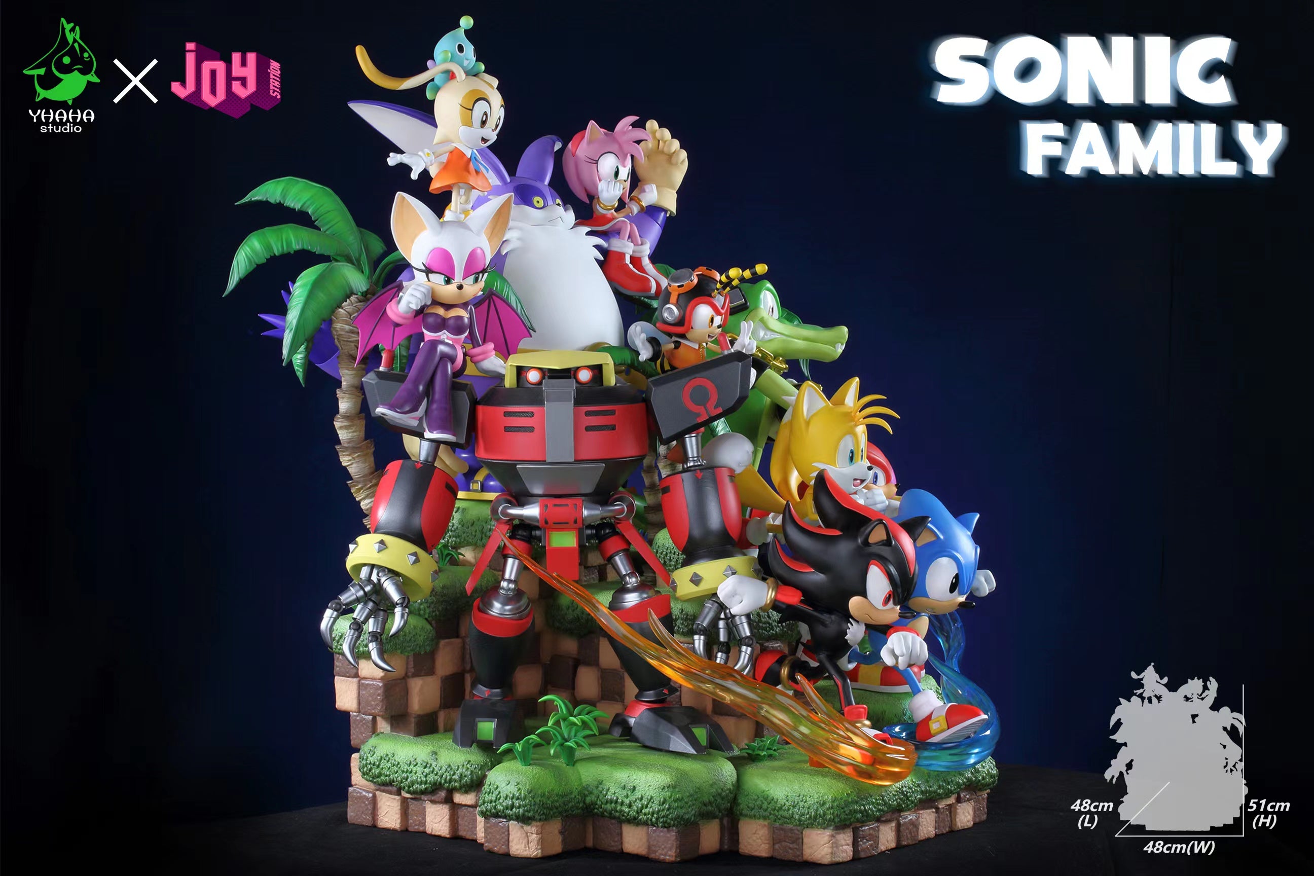 Sonic Joy Station Studio Sonic Family Resin Statue – ClubHouse Statues