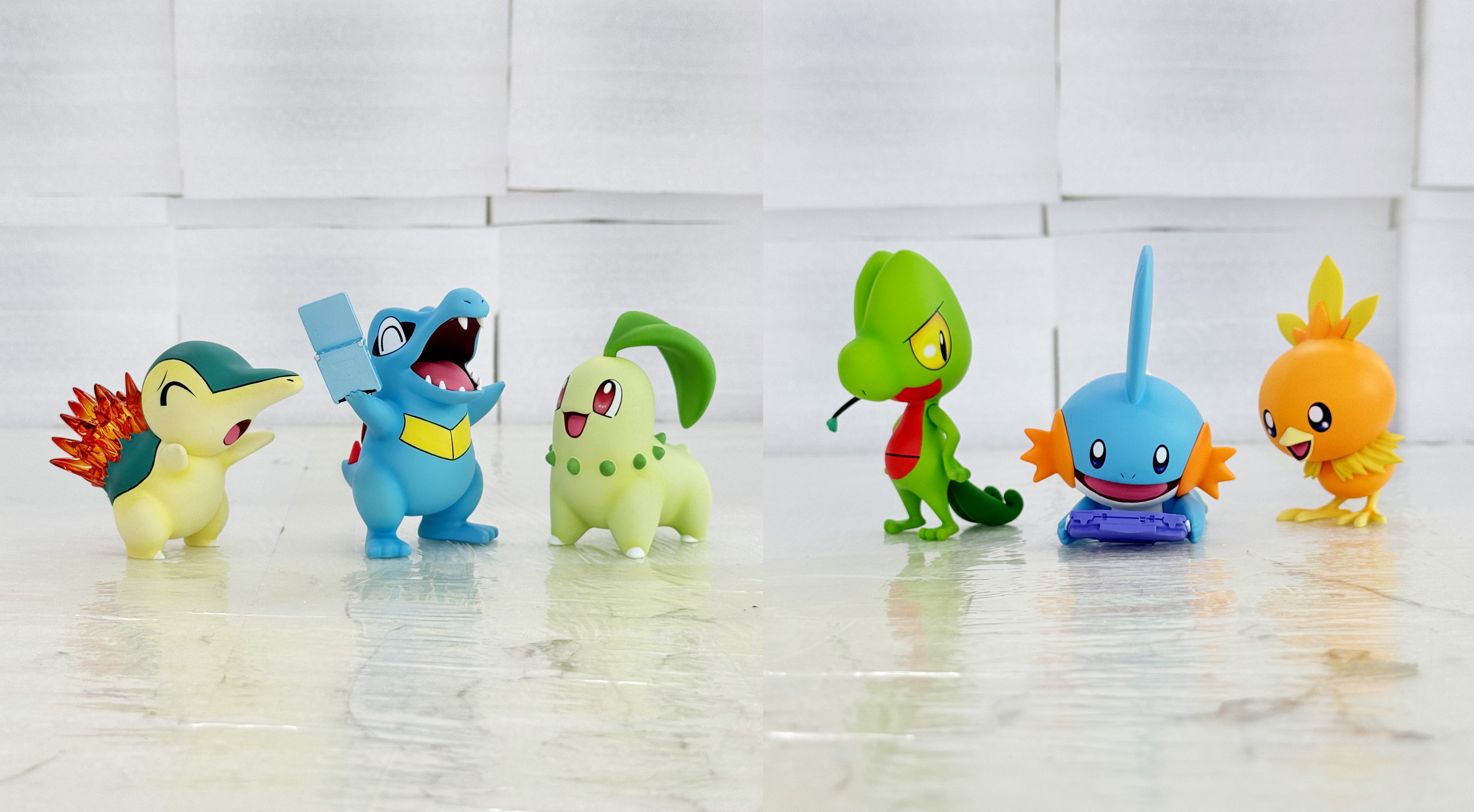 Pokemon EGG Studio Second and Third Generation Starter Series Resin St ...