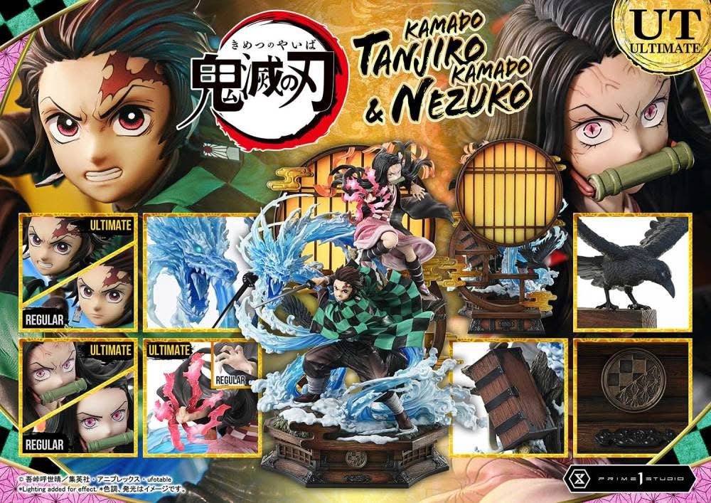 Demon Slayer Prime 1 Studio Kamado Tanjiro X Kamado Nezuko Resin Statu ...