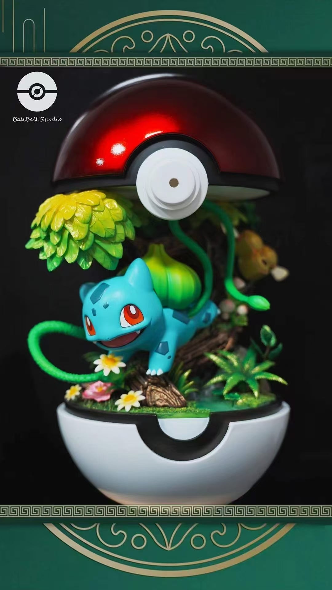 Pokemon BallBall Studio Bulbasaur Resin Statue – ClubHouse Statues