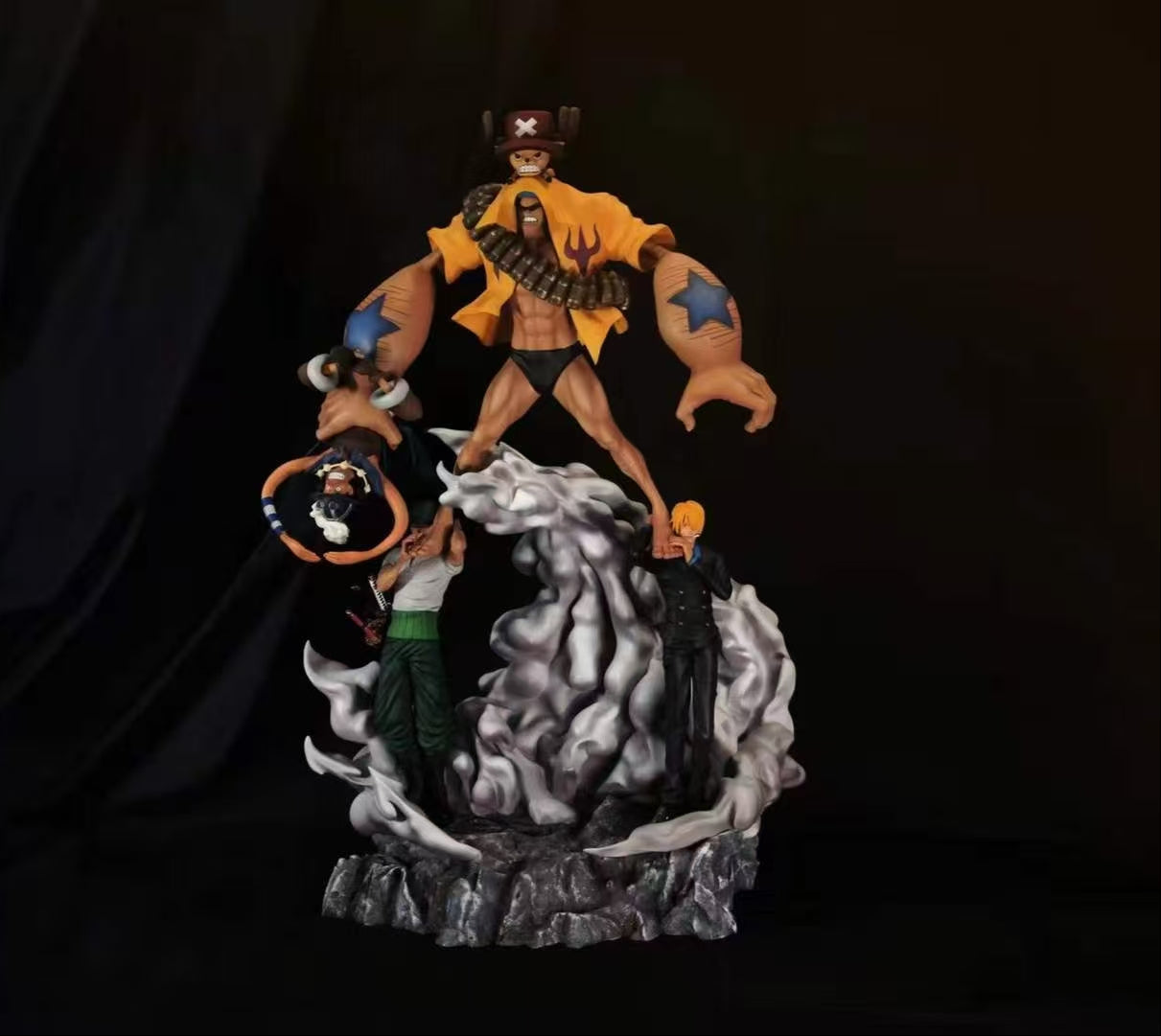 One Piece Mo Wang Studio Chopper x Zoro x Sanji x Franky x Usopp Resin ...