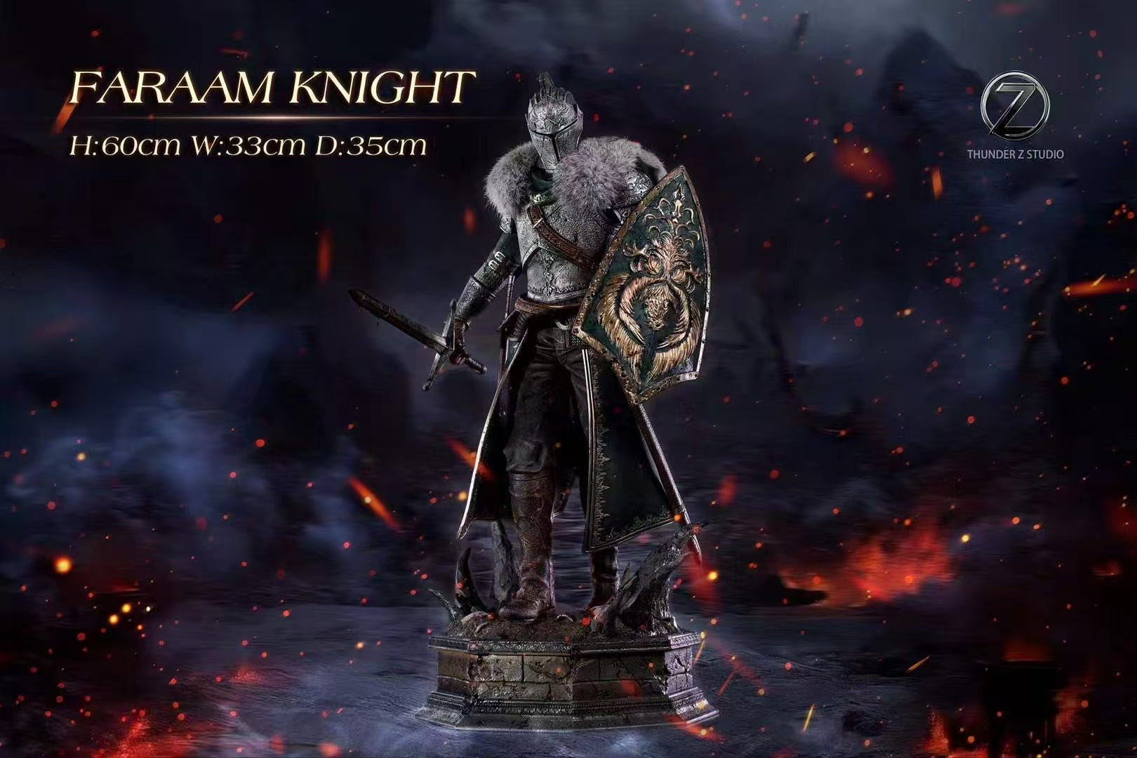 Dark Souls THUNDER Z Studio Faraam Knight Resin Statue – ClubHouse Statues