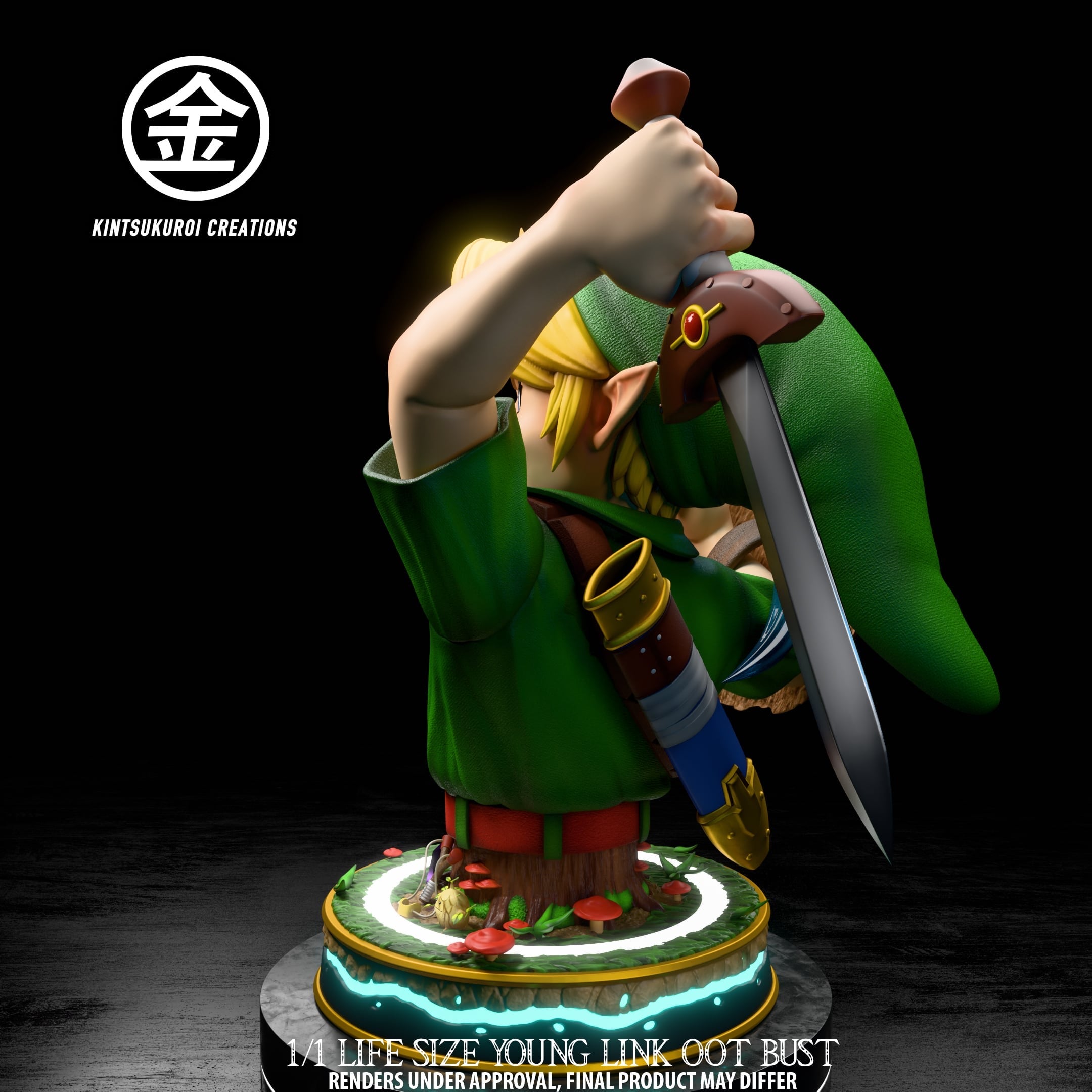 Legend of Zelda Kintsukuroi Creations Young Link Lifesize Bust ...