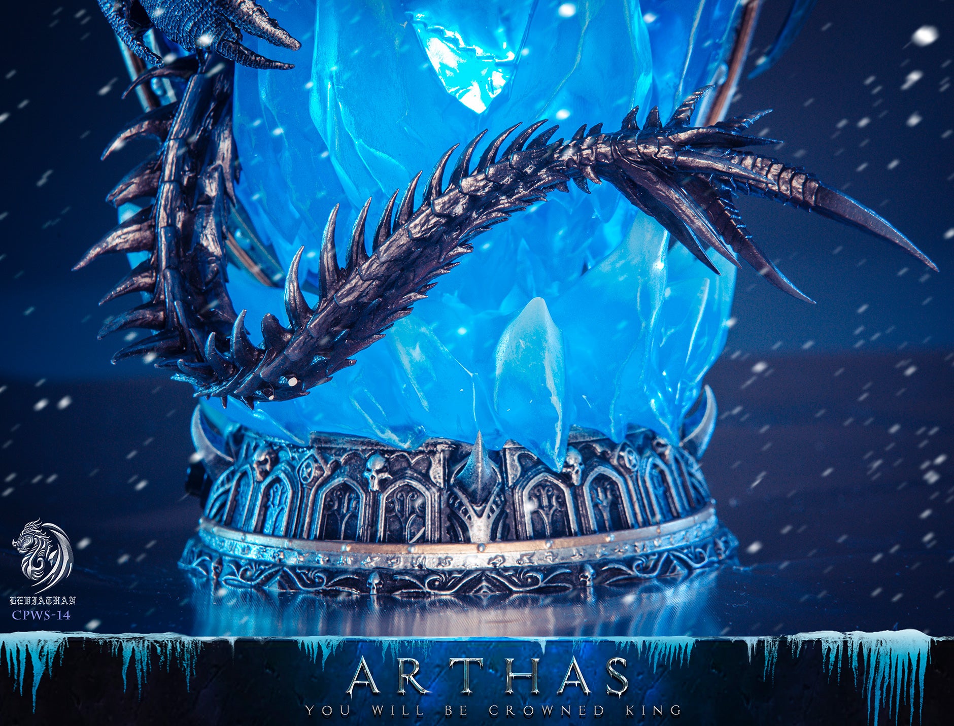 Warcraft Lich King Leviathan Studio Arthas Menethil Resin Statue ...