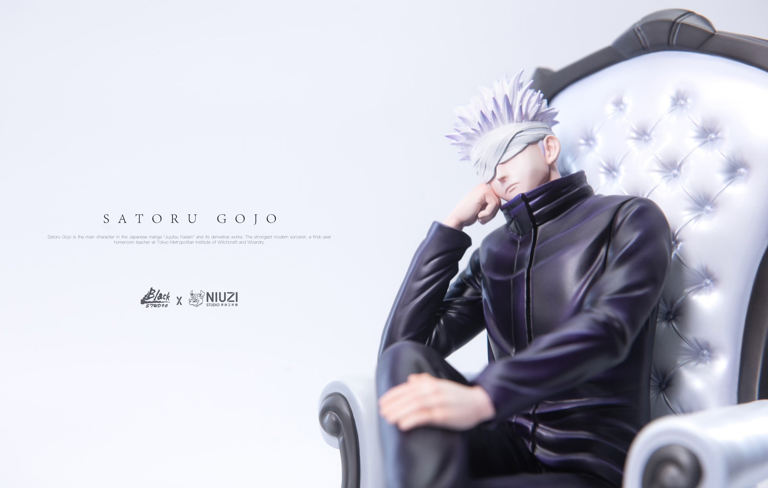 Jujutsu Kaisen Niuzi x Black Studio Satoru Gojo Resin Statue ...