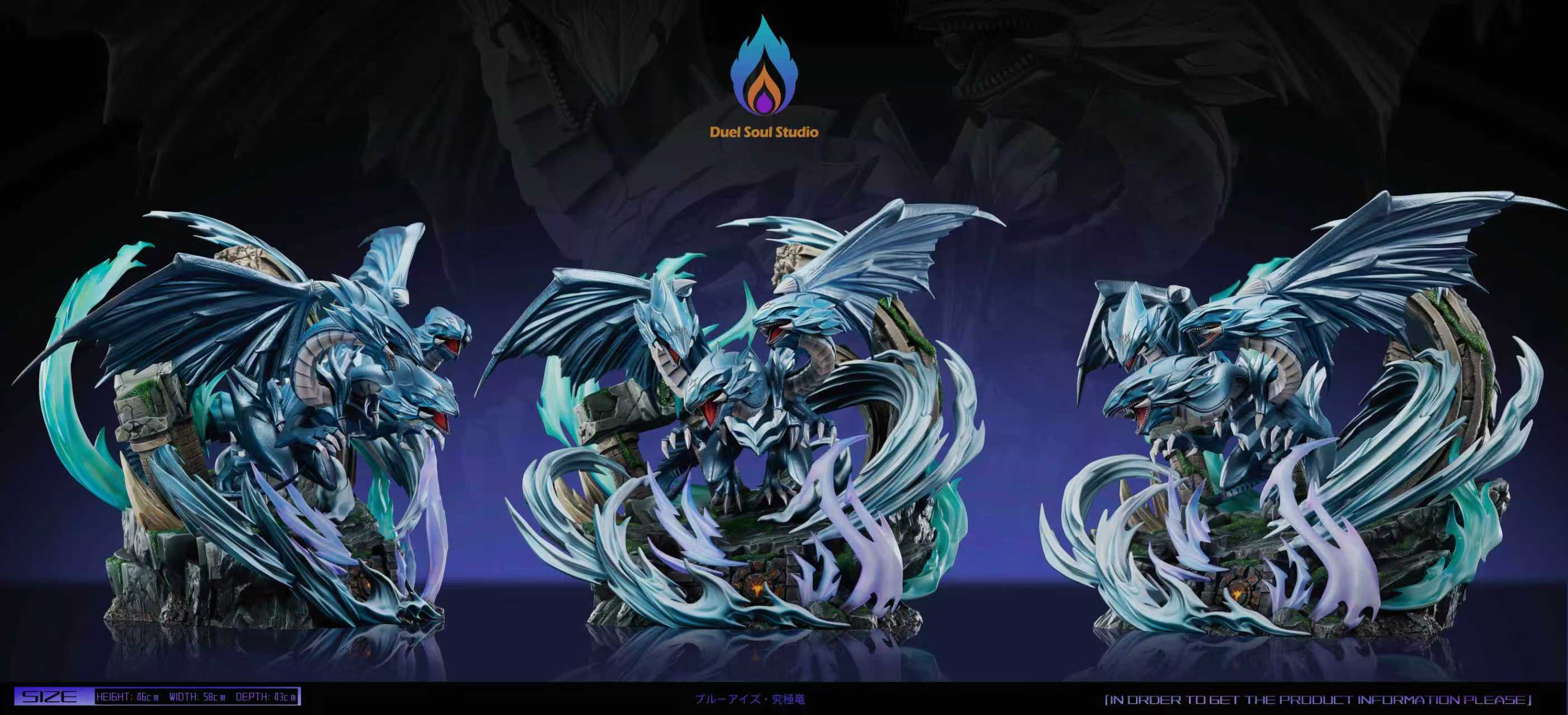 Yu-Gi-Oh! DS Studio Blue Eyes Ultimate Dragon Resin Statue – ClubHouse ...