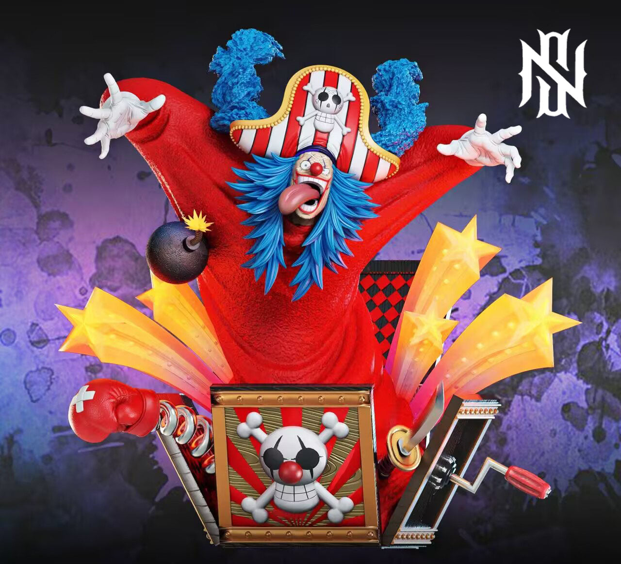 One Piece Shao Nian Studio Buggy Resin Statue – ClubHouse Statues