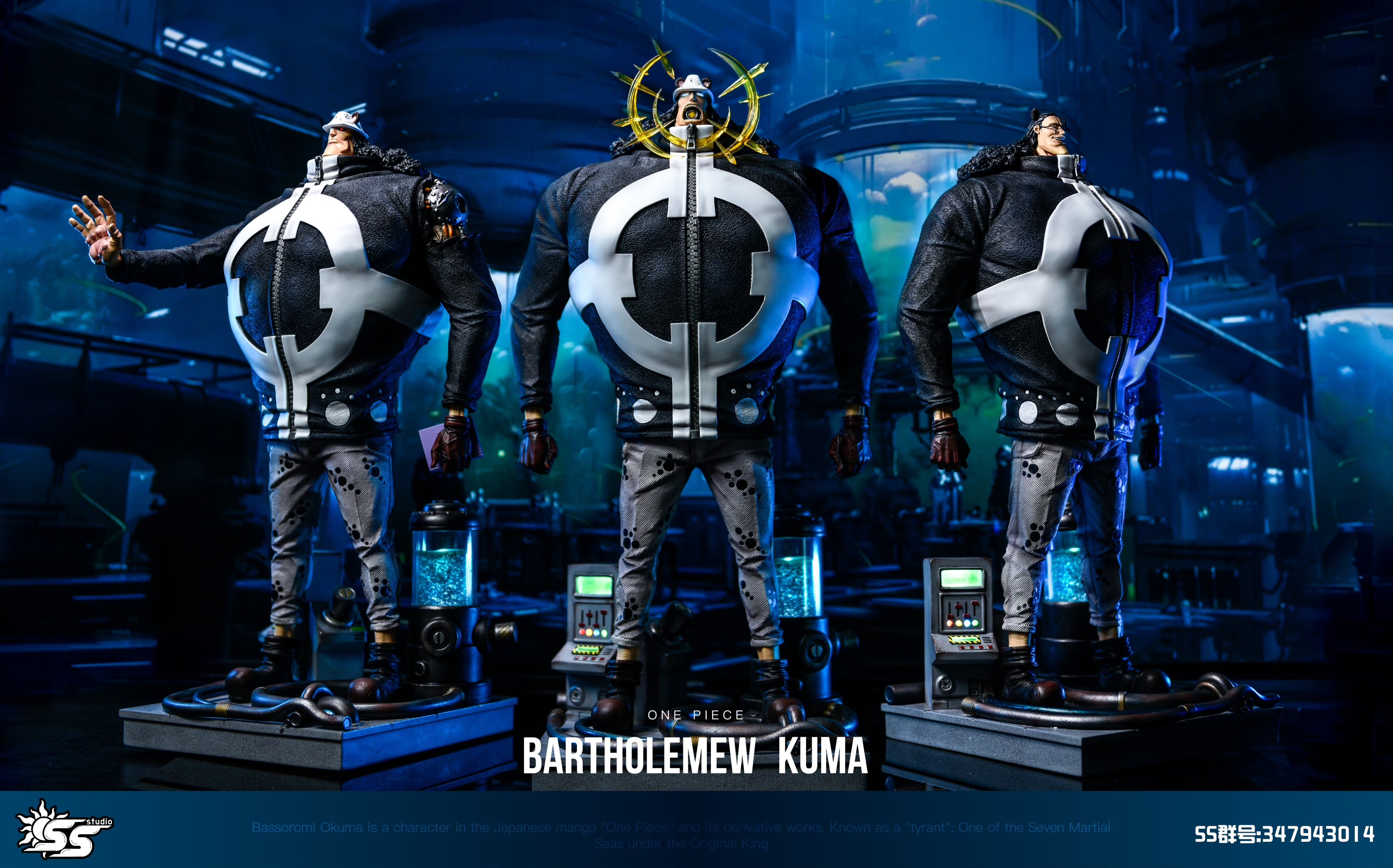 One Piece SS Studio Shichibukai Bartholomew Kuma Resin Statue - Preord