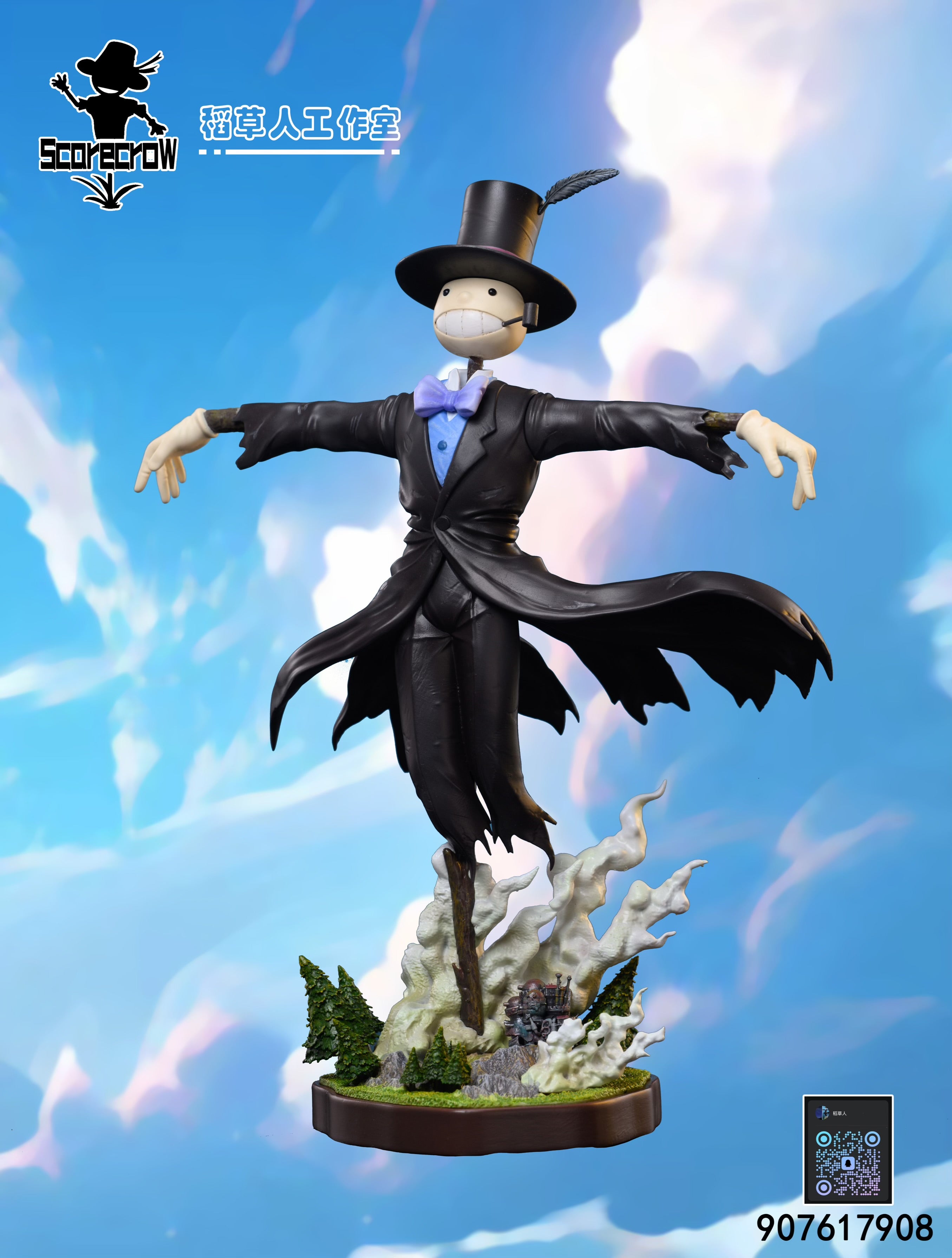 Howls Moving Castle Scarecrow Studio Castle Turnip Head Resin Statue