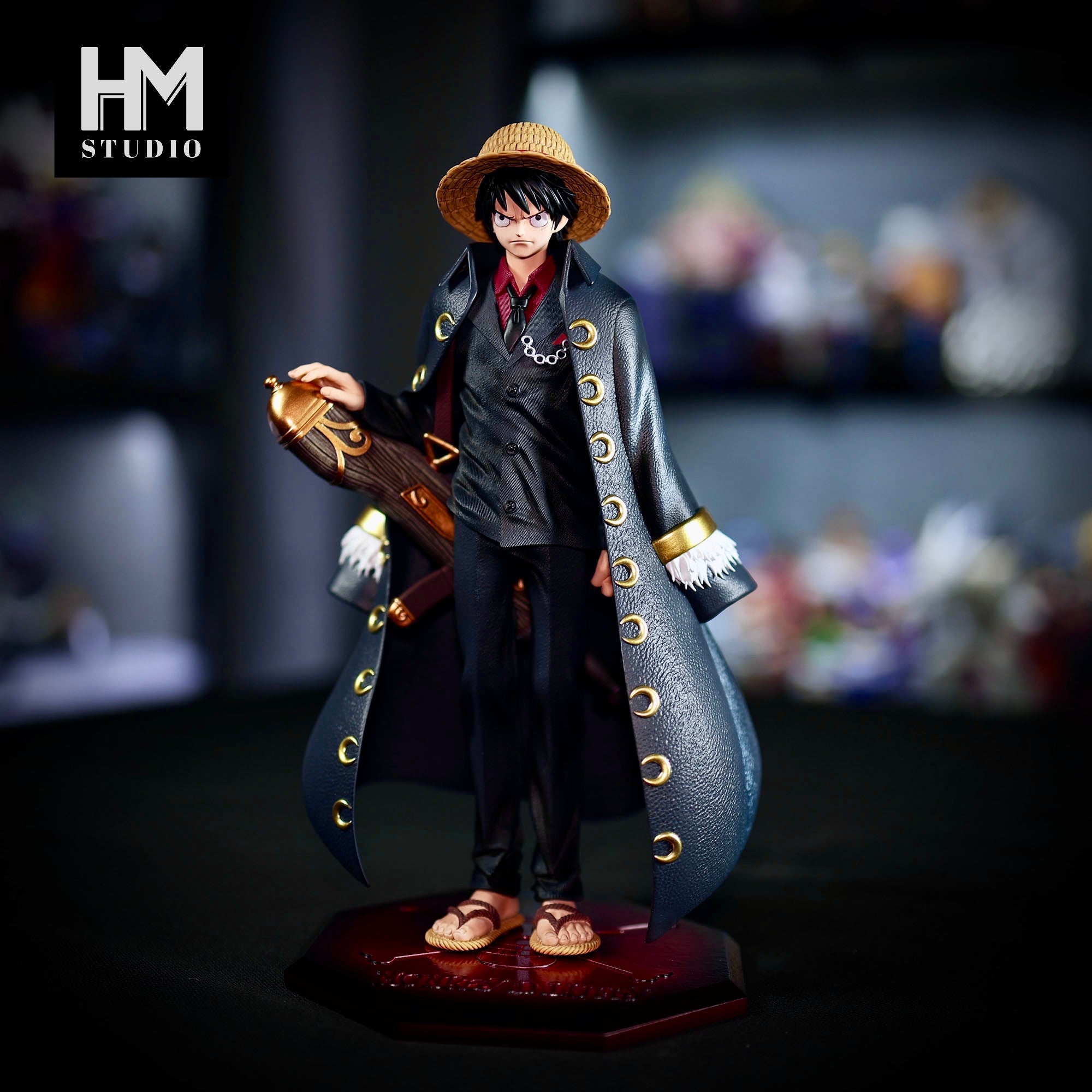 One Piece HM Studio Luffy Black Coat Resin Statue – ClubHouse Statues