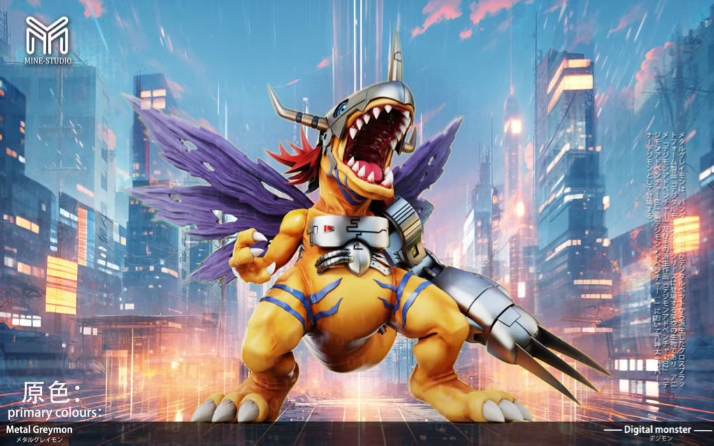 Digimon MINE Studio Metal Greymon Resin Statue – ClubHouse Statues