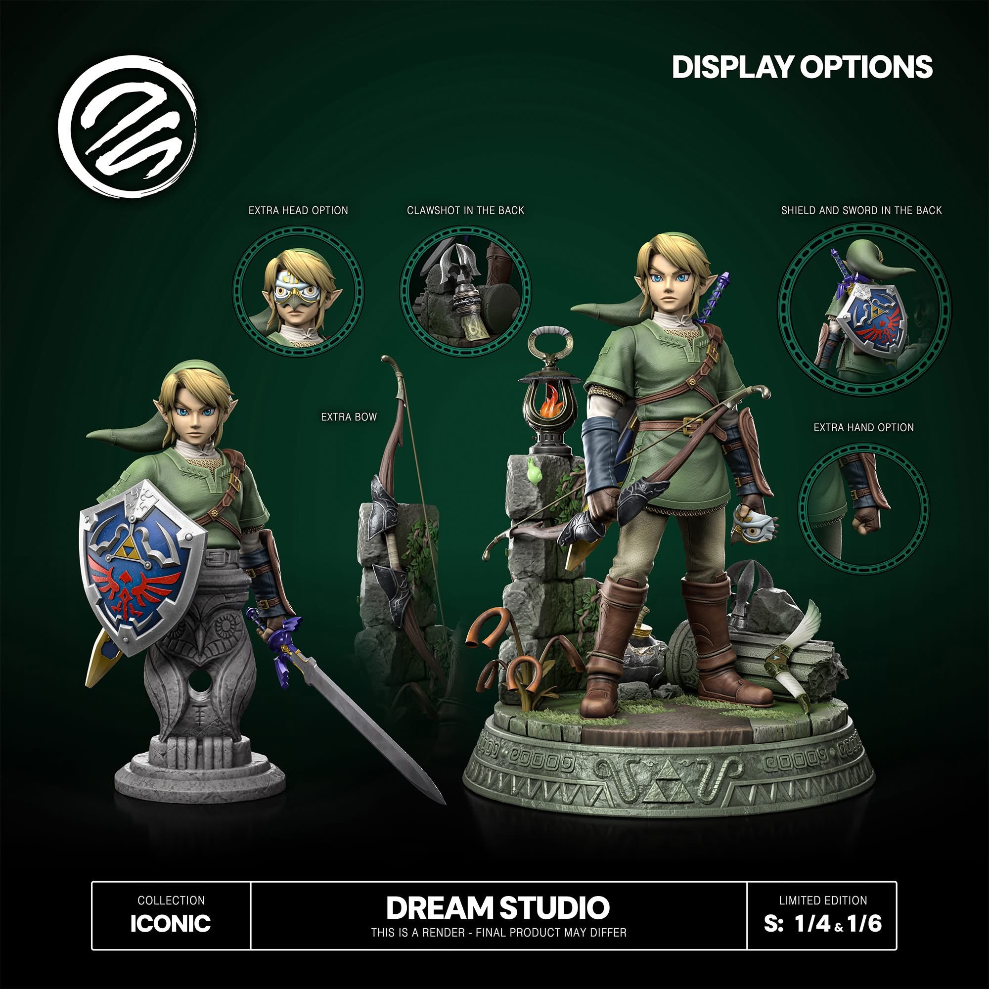 The Legend of Zelda Dream Studio Link Hero Of Twilight Resin Statue ...