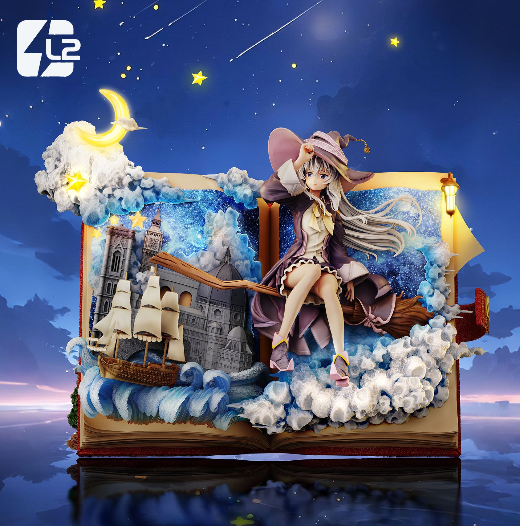 Wandering Witch L2 Studio Elainas Travel Journal Resin Statue ...
