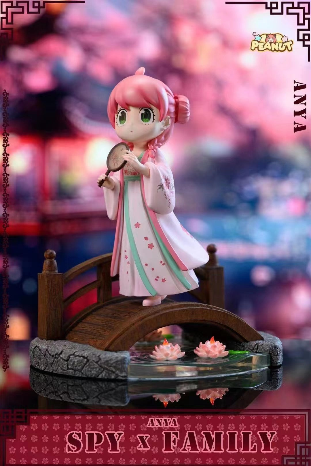 Spy x Family Peanut Studio Anya Forger Matsuri Pink Girl Resin Statue ...