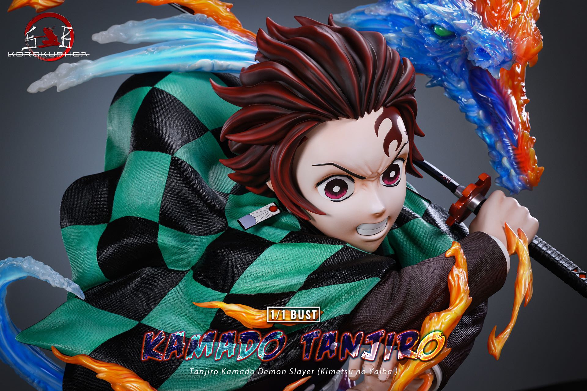 Demon Slayer KoreKushon Studio Tanjiro Kamado Life Size Bust ...