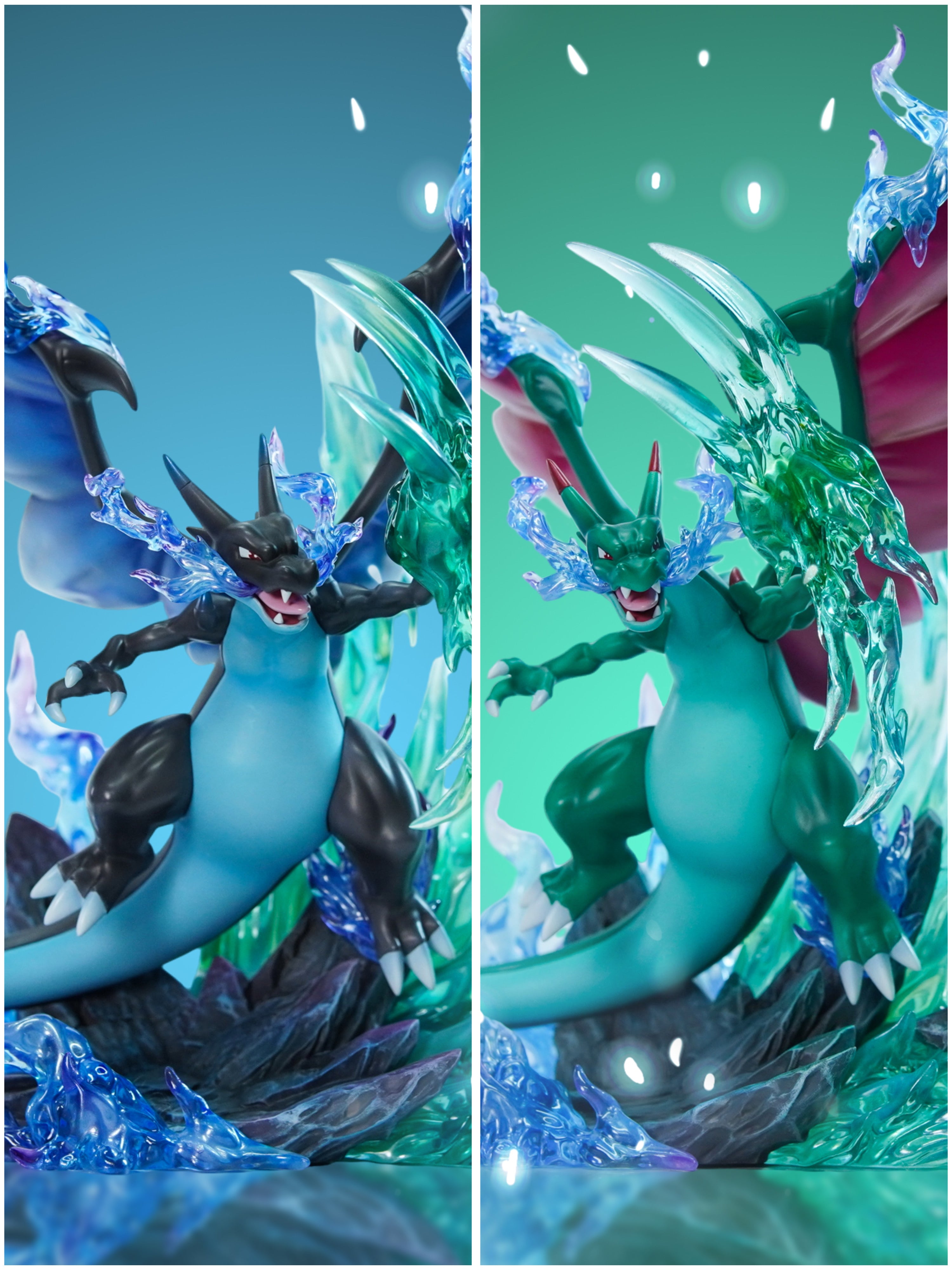 Pokémon Moon Stone Studio x SJD Studio Mega Charizard X Resin Statue ...