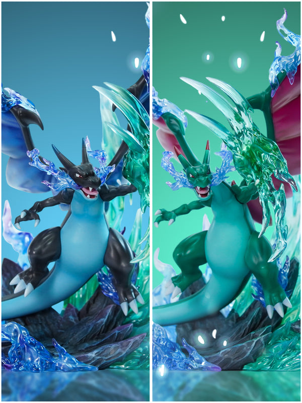 Pokémon Moon Stone Studio x SJD Studio Mega Charizard X Resin Statue ...