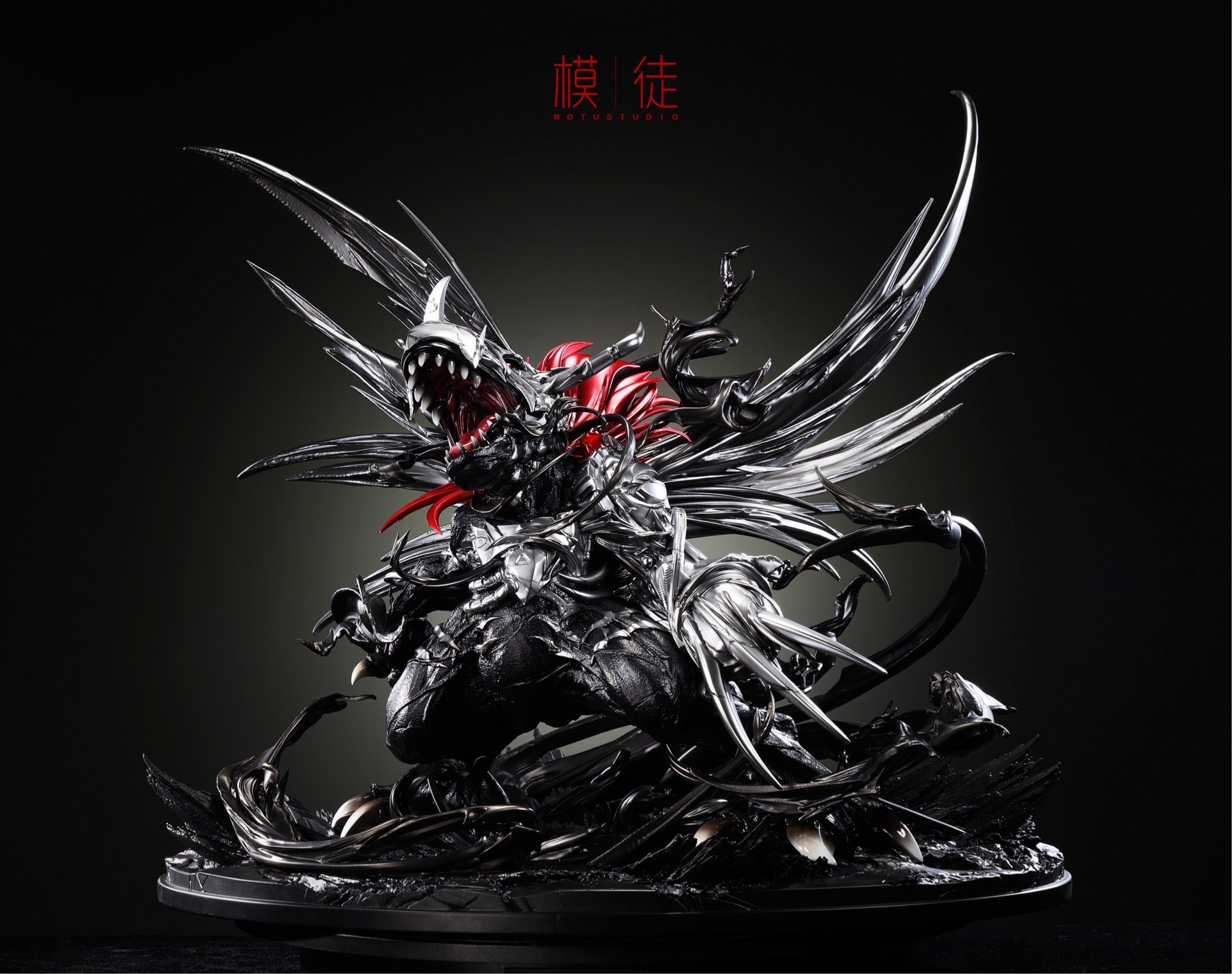 Digimon MOTU Studio Dark MetalGreymon Resin Statue - Preorder