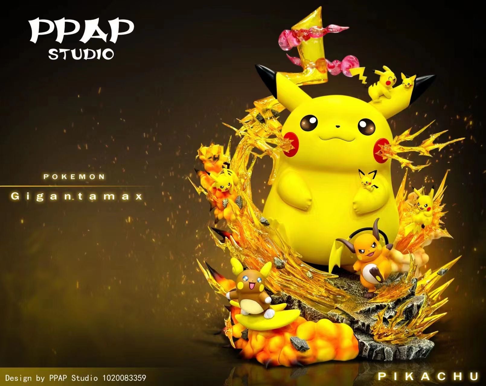 Pokemon PPAP Studio Pikachu Gigantamax Resin Statue [PRE-ORDER]