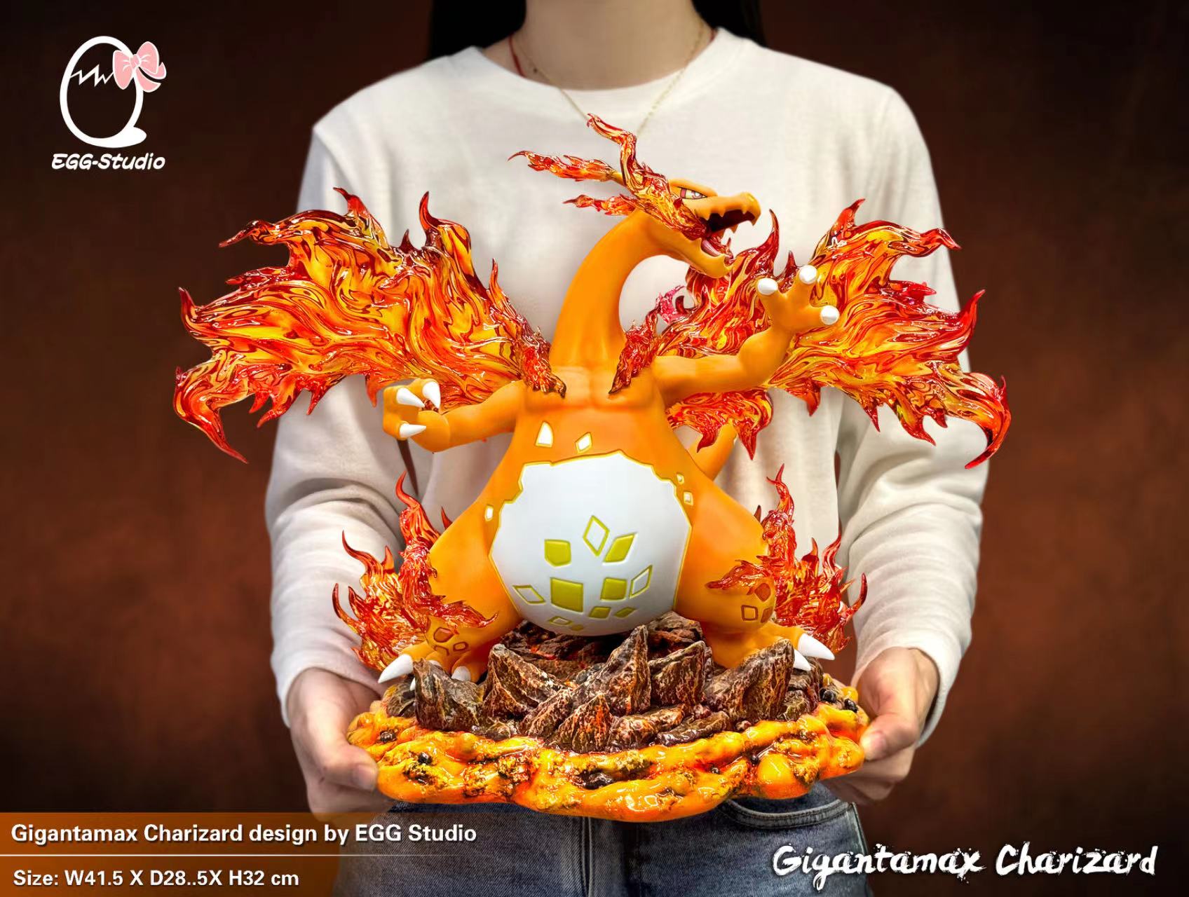 Pokemon EGG Studio Gigantamax Charizard Resin Statue [CHINA STOCK]